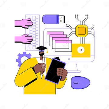 Information Science Abstract Concept Vector Illustration. Stock Vector ...