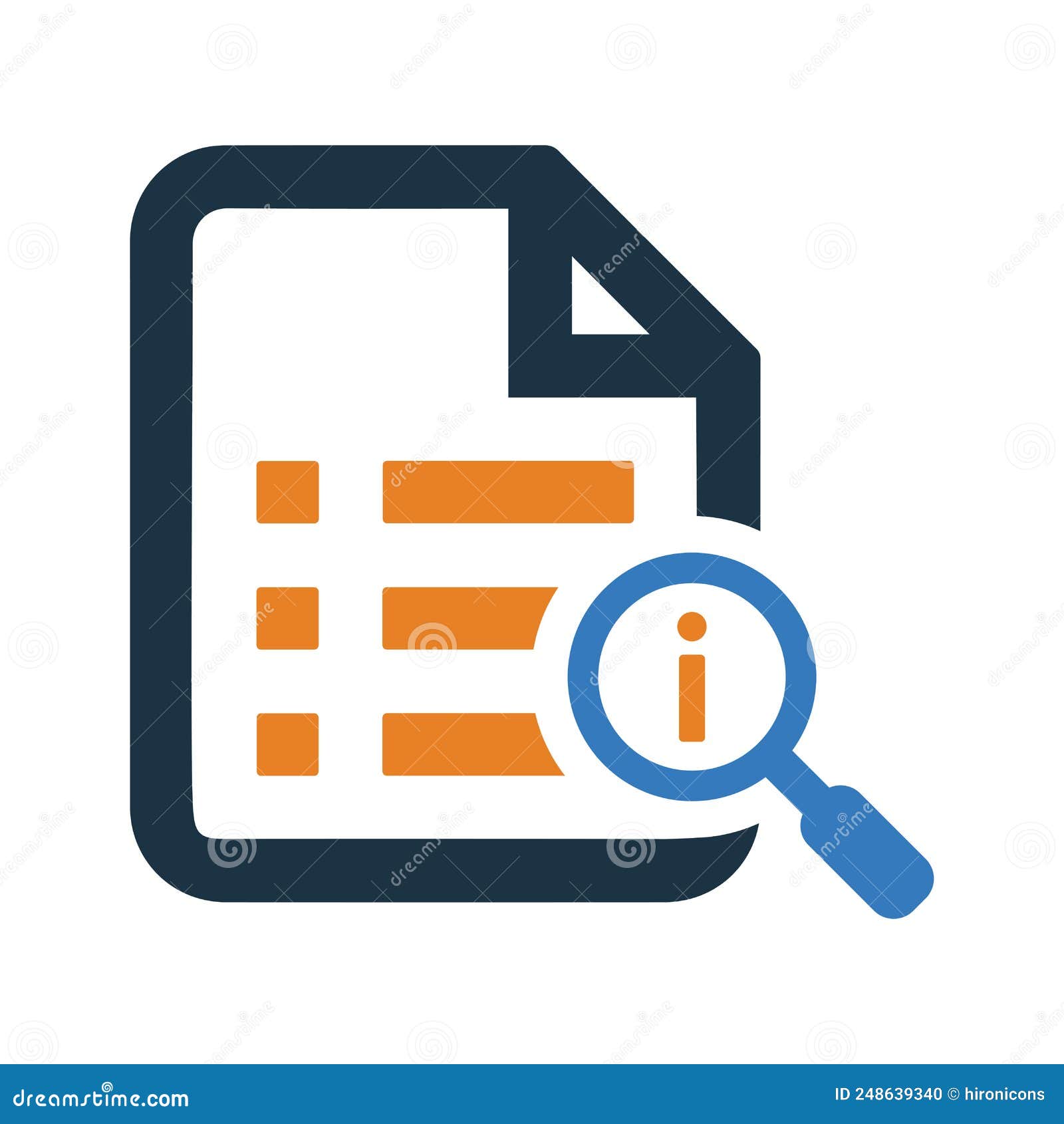 Information, Search Icon. Simple Editable Vector Design Isolated on a ...