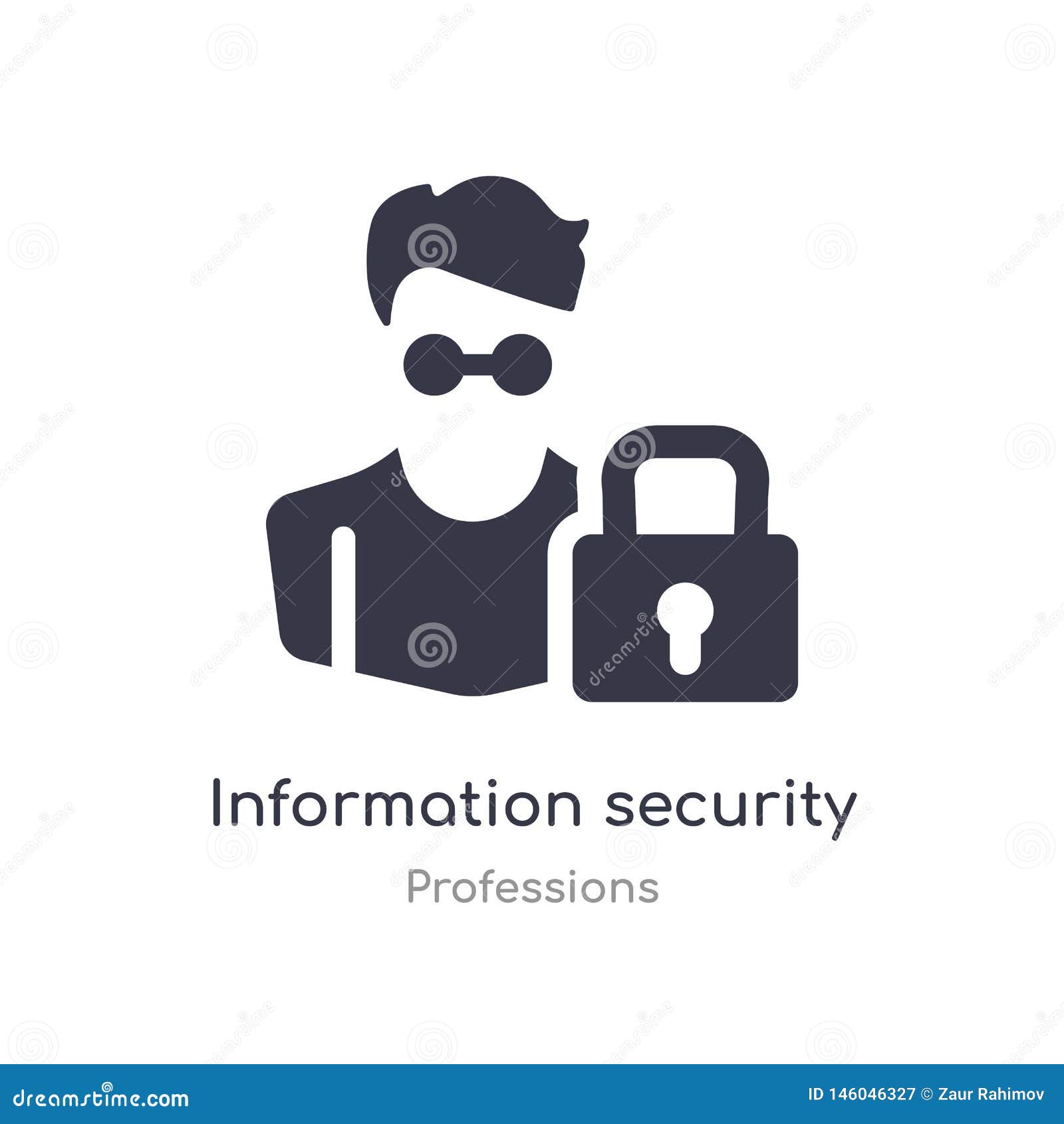 Information Security Analyst Icon. Isolated Information Security ...