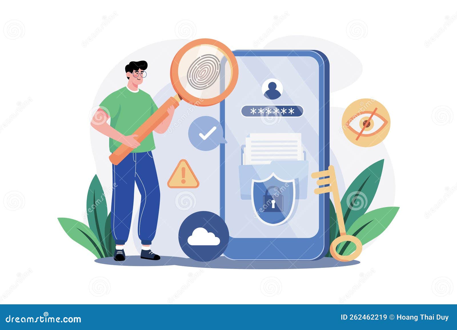 Information Security Analyst Illustration Concept. a Flat Illustration ...