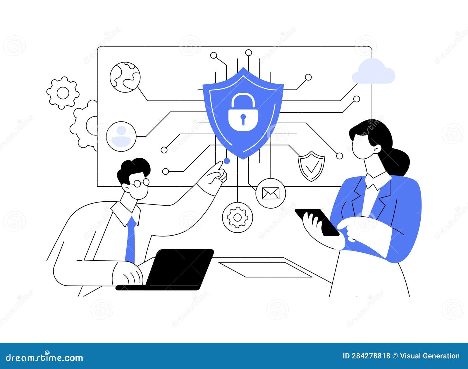 Information Security Consultant Abstract Concept Vector Illustration ...