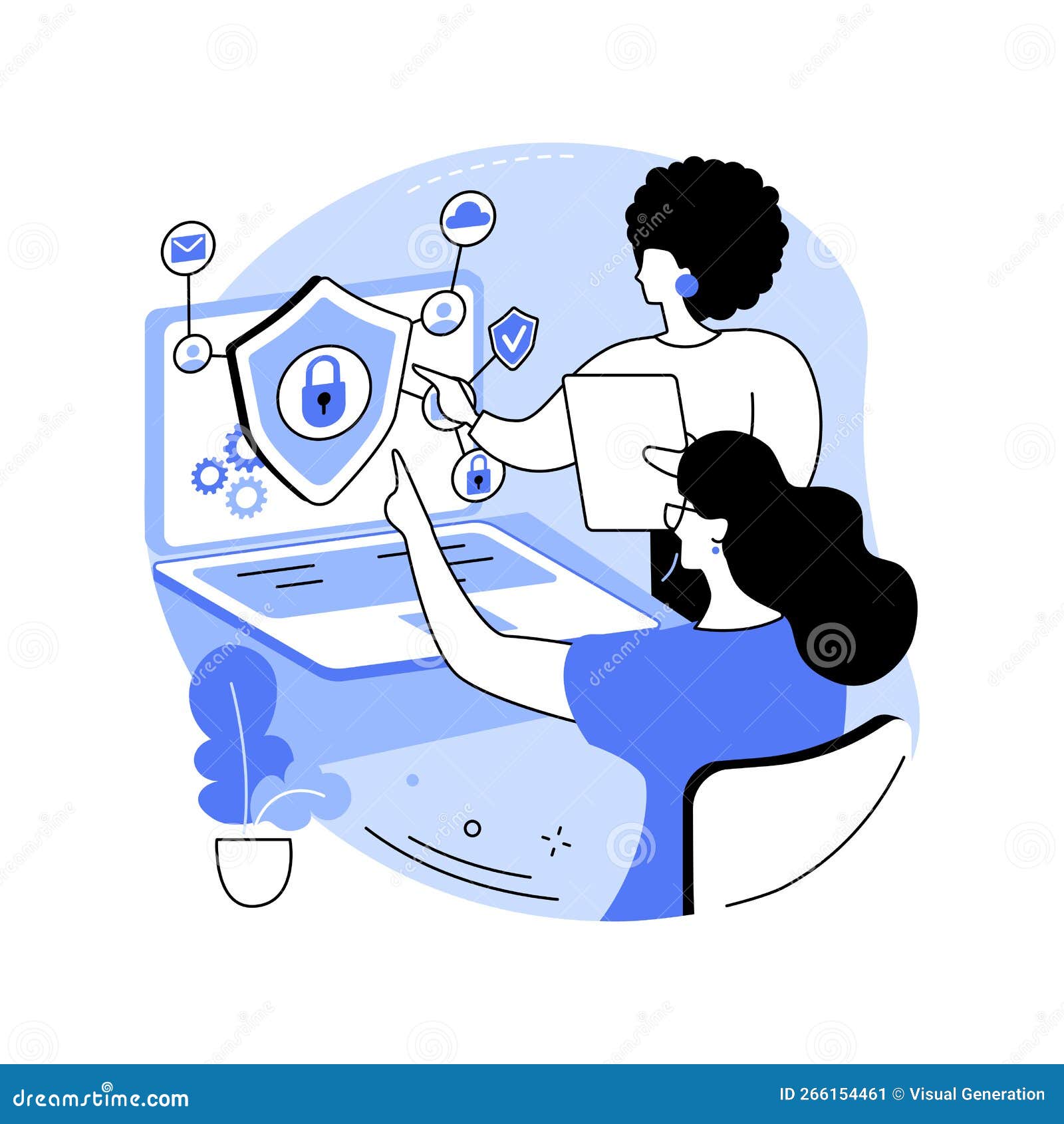 Information Security Consultant Isolated Cartoon Vector Illustrations ...