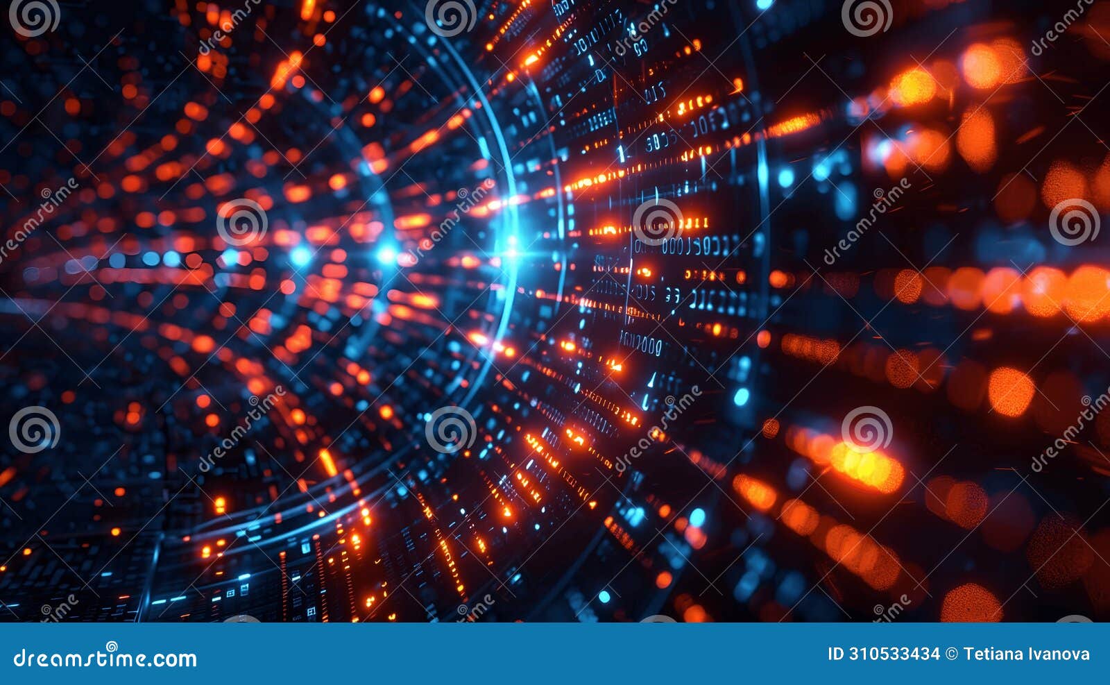 Information Security Digital Lock Overlay. Stock Illustration ...