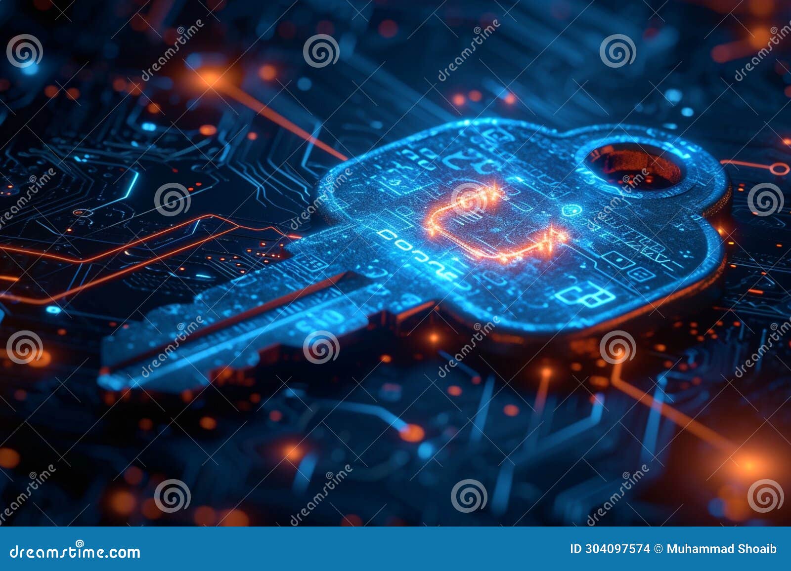 Information Security Private Key Symbolizes Data Protection and ...