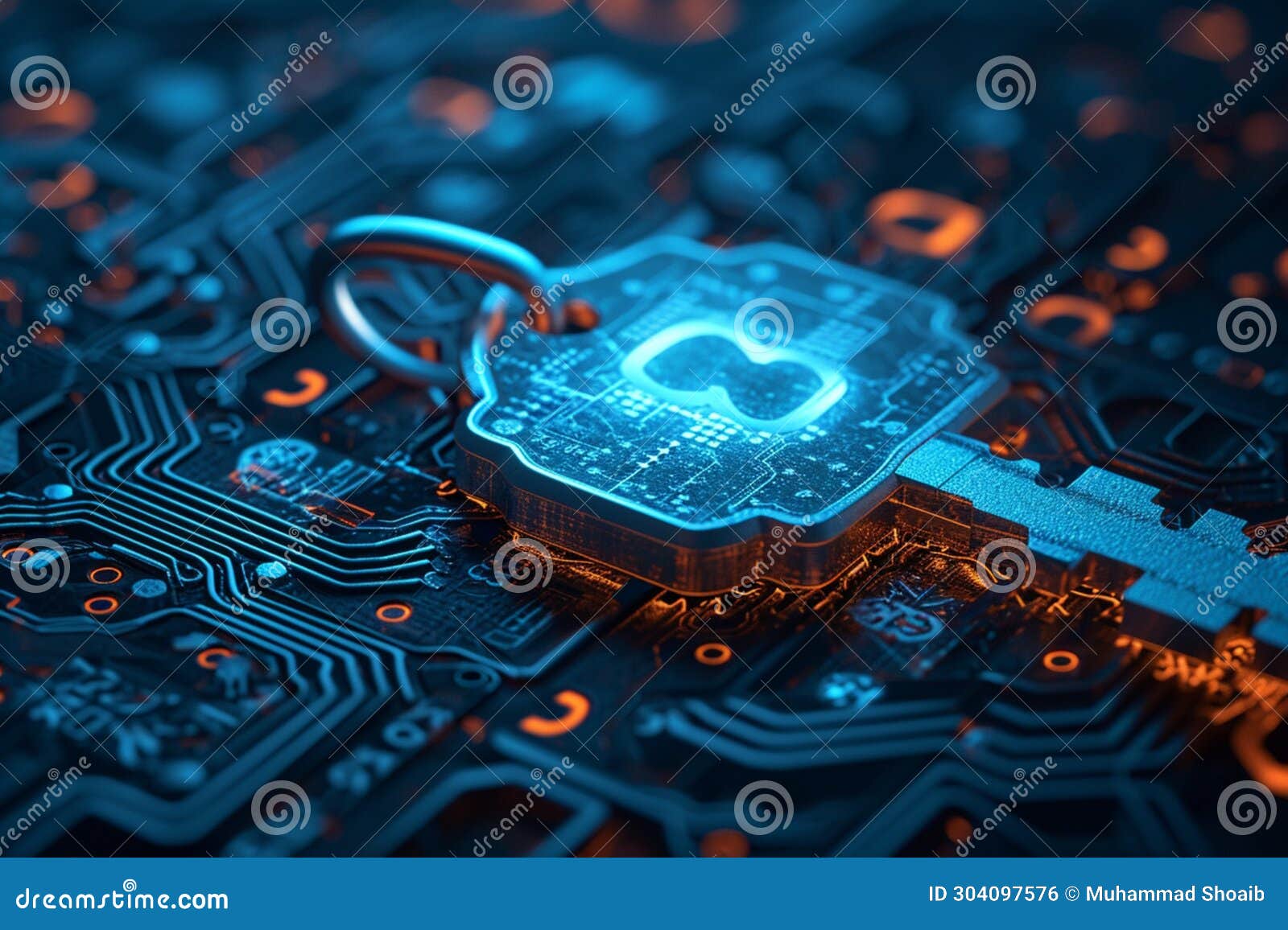 Information Security Private Key Symbolizes Data Protection and ...