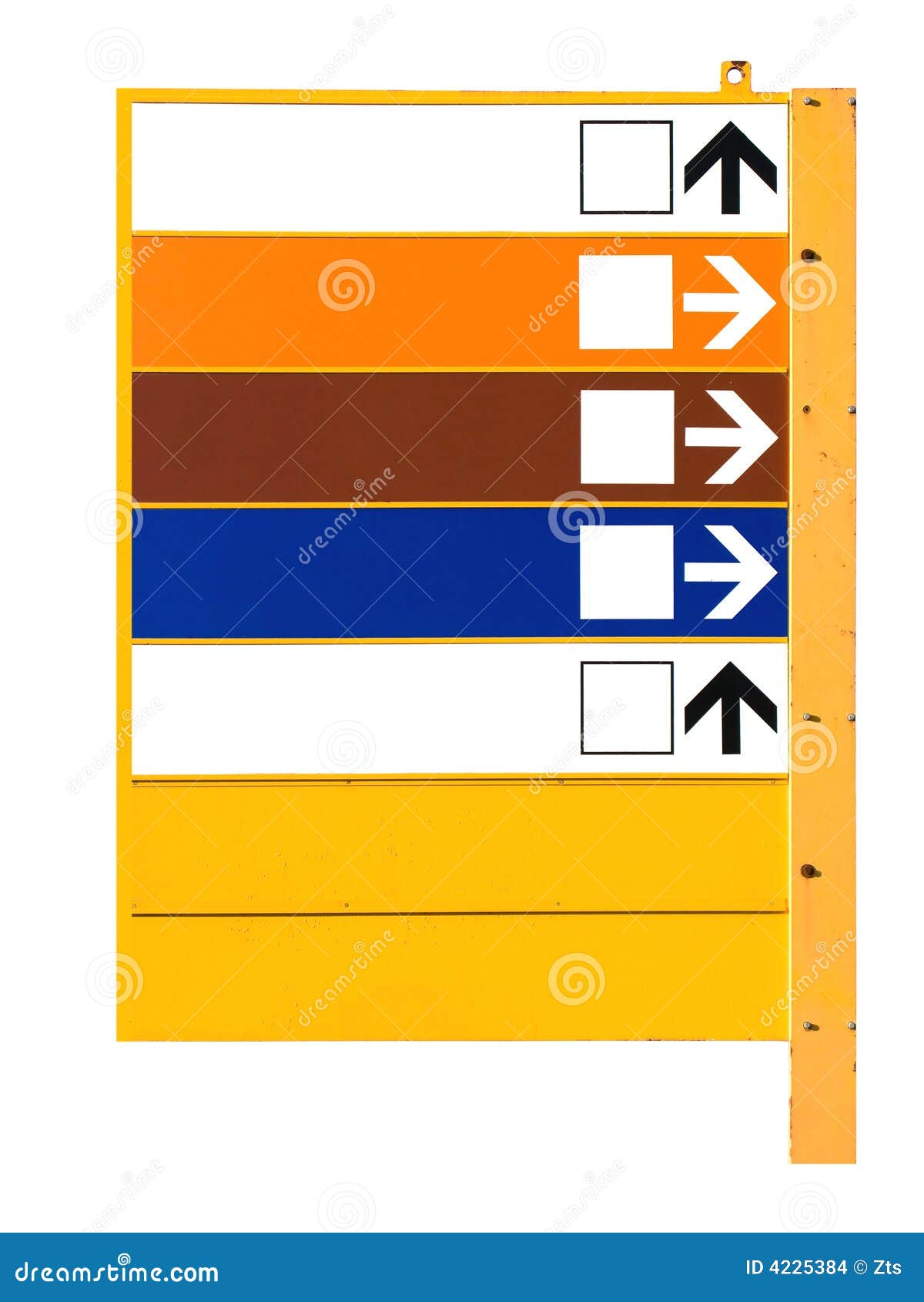 Information sign stock photo. Image of empty, arrow, orange - 4225384