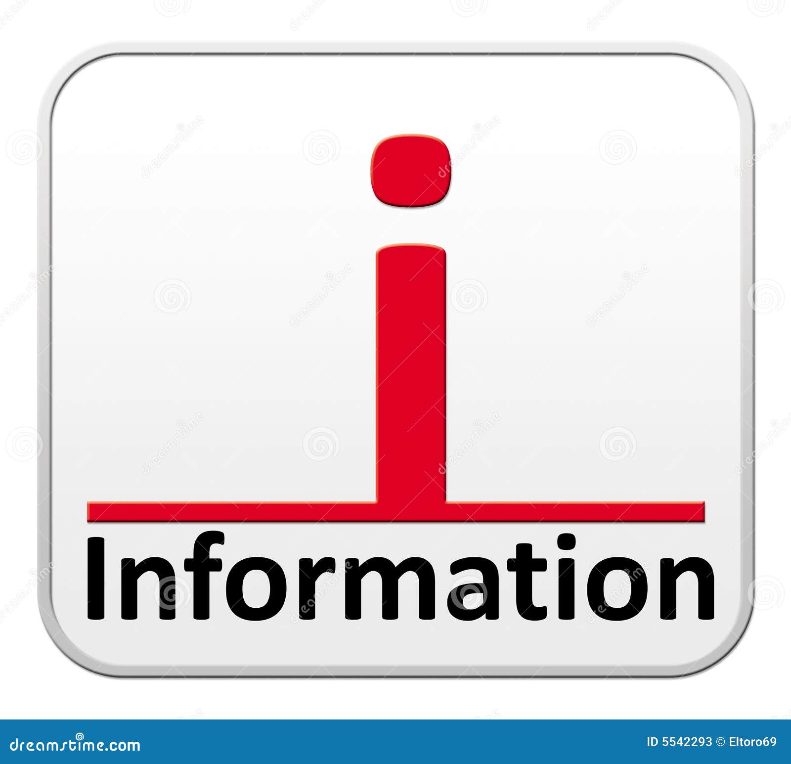 Information sign stock illustration. Illustration of info - 5542293