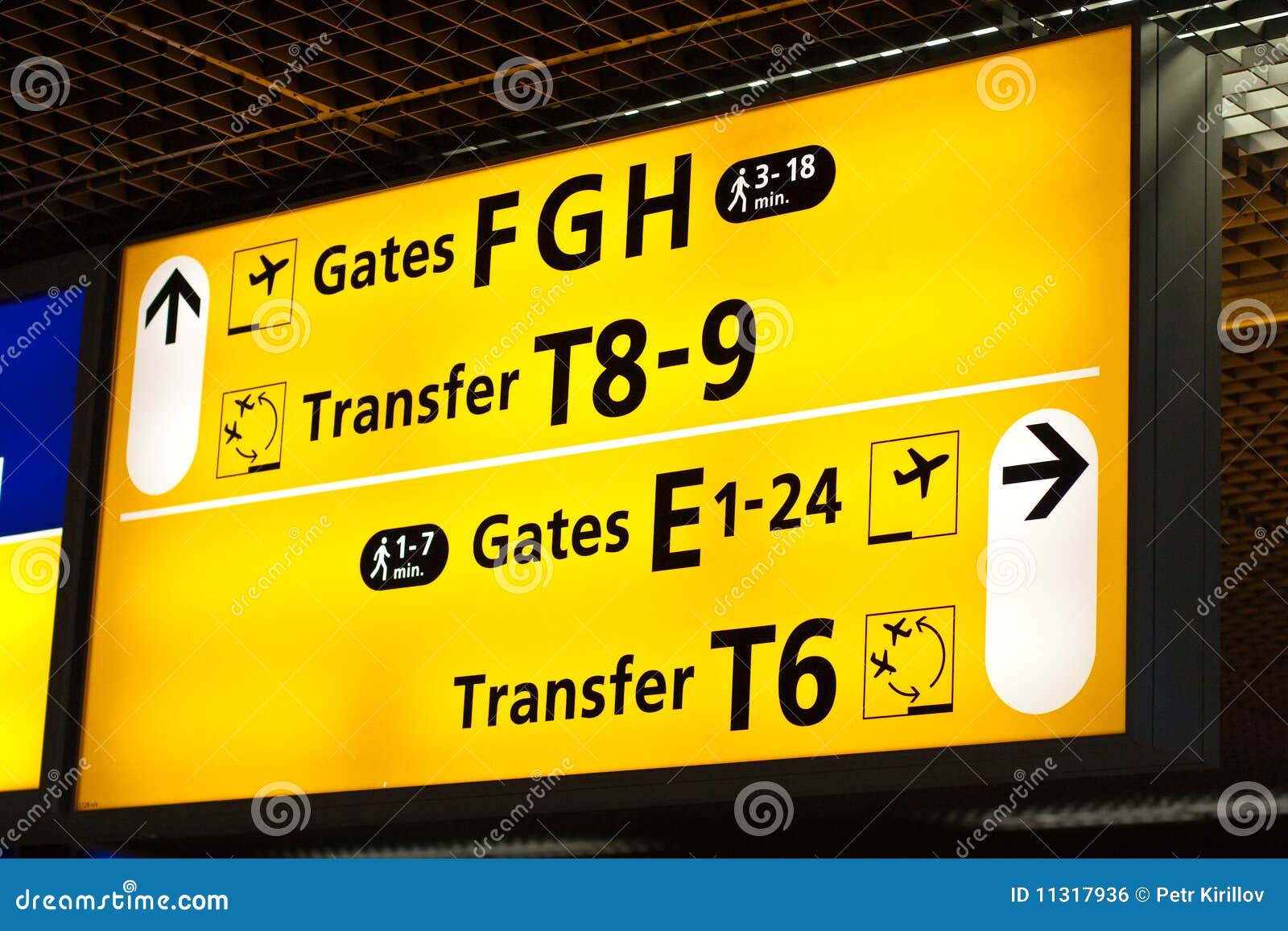 Information Sign in Airport Stock Photo - Image of airport, arrow: 11317936