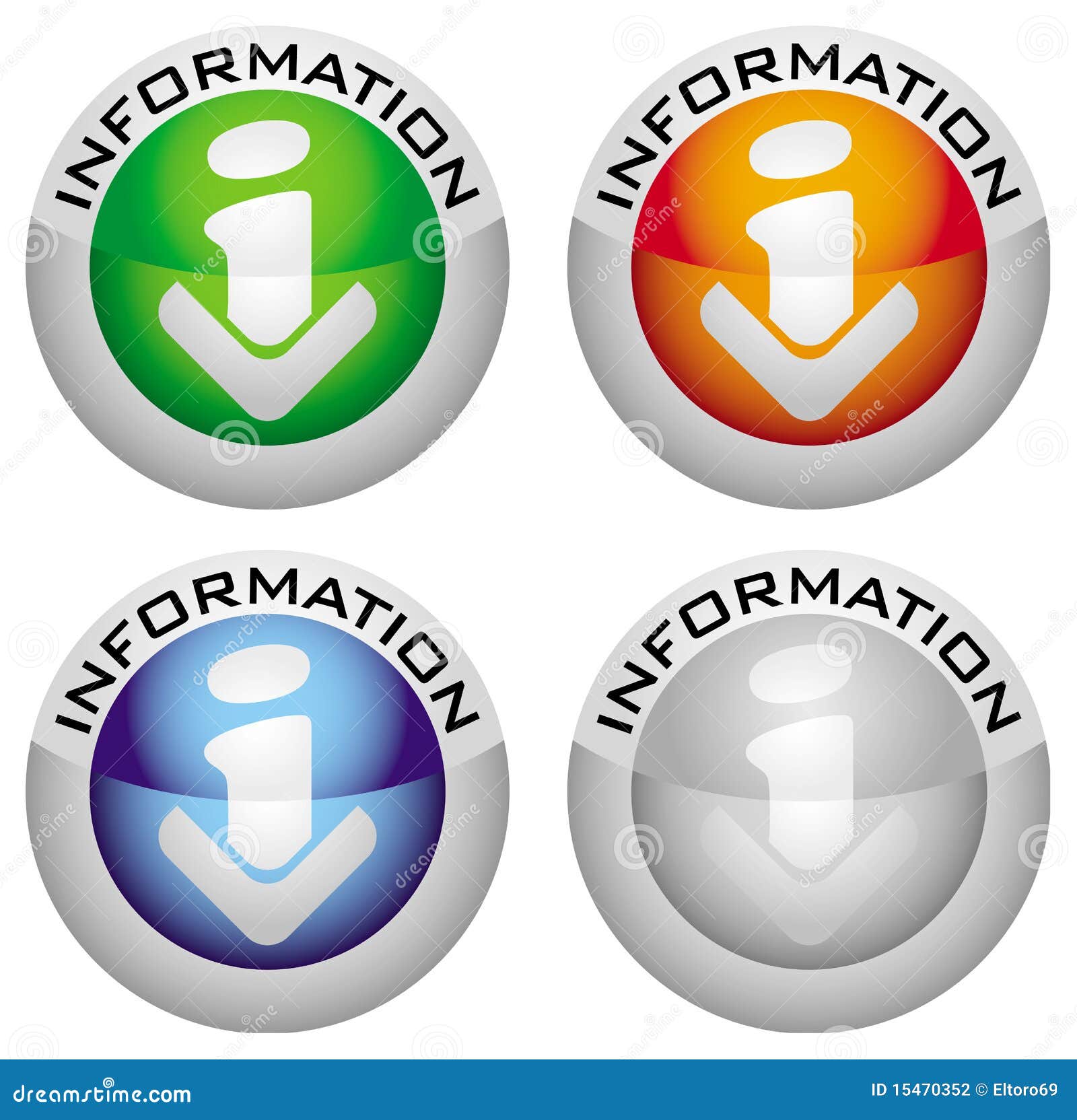 Information Sign with Arrow Stock Vector - Illustration of direction ...