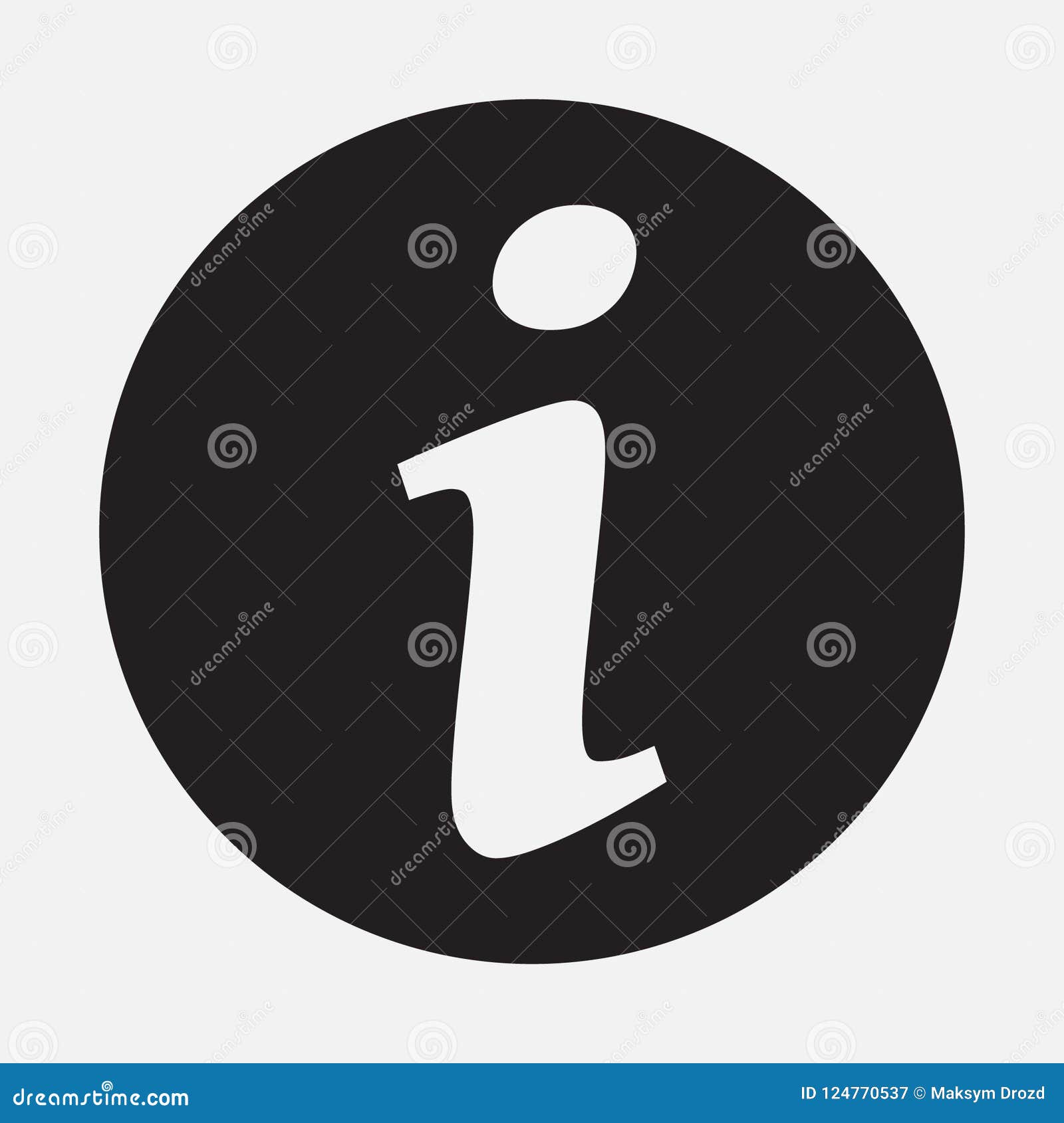 Information Sign Icon, Info Icon, Letter I Stock Vector - Illustration ...