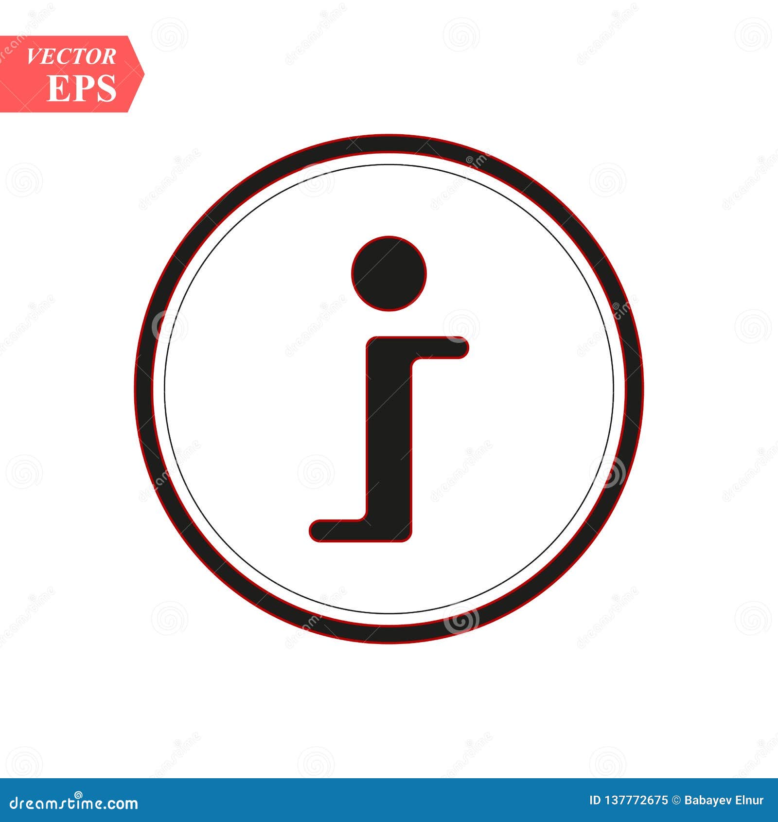 Information Sign Icon, Vector. Flat Design. Eps10 Stock Illustration ...
