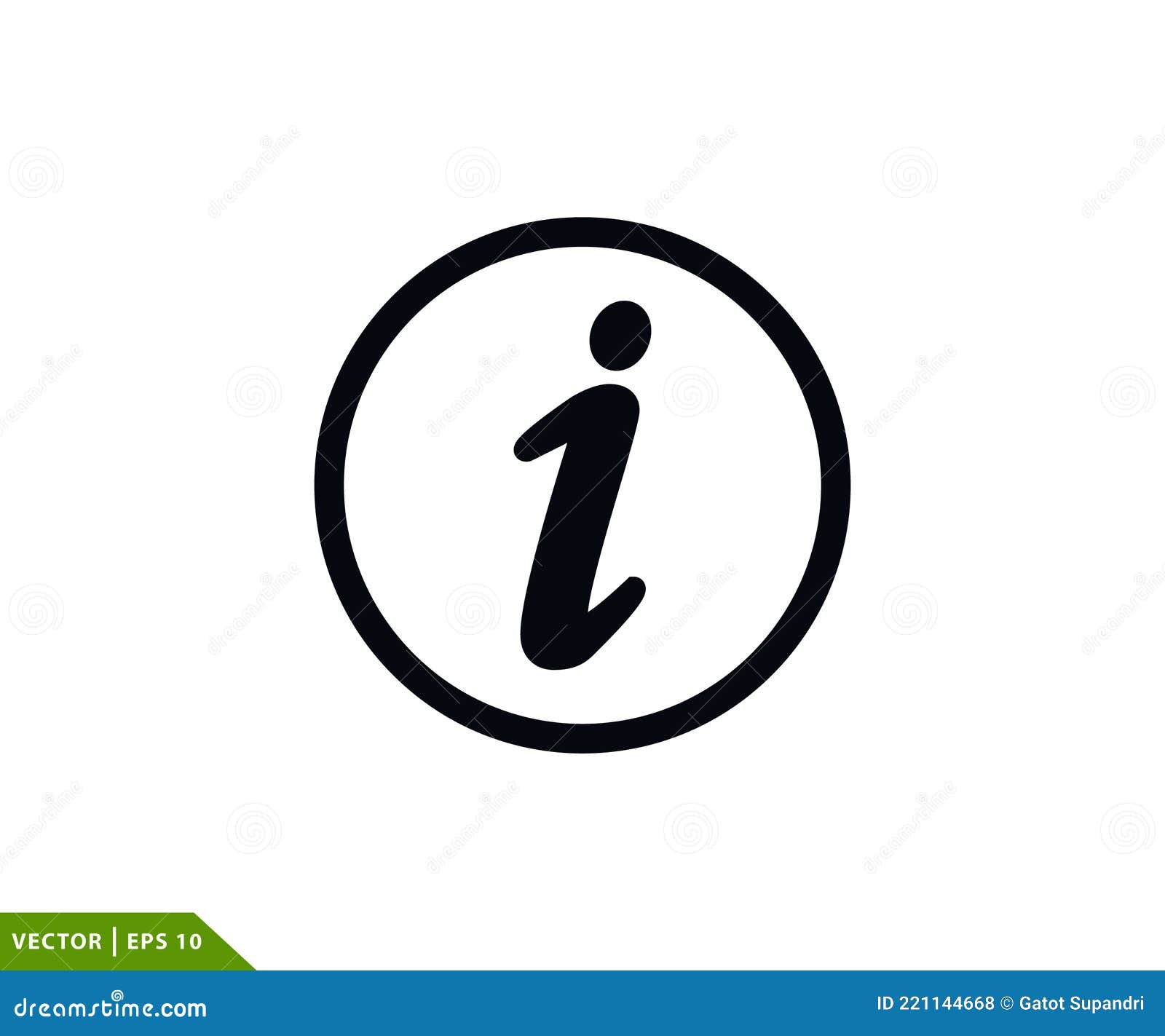 Information Sign Icon Vector Logo Design Template Stock Vector ...