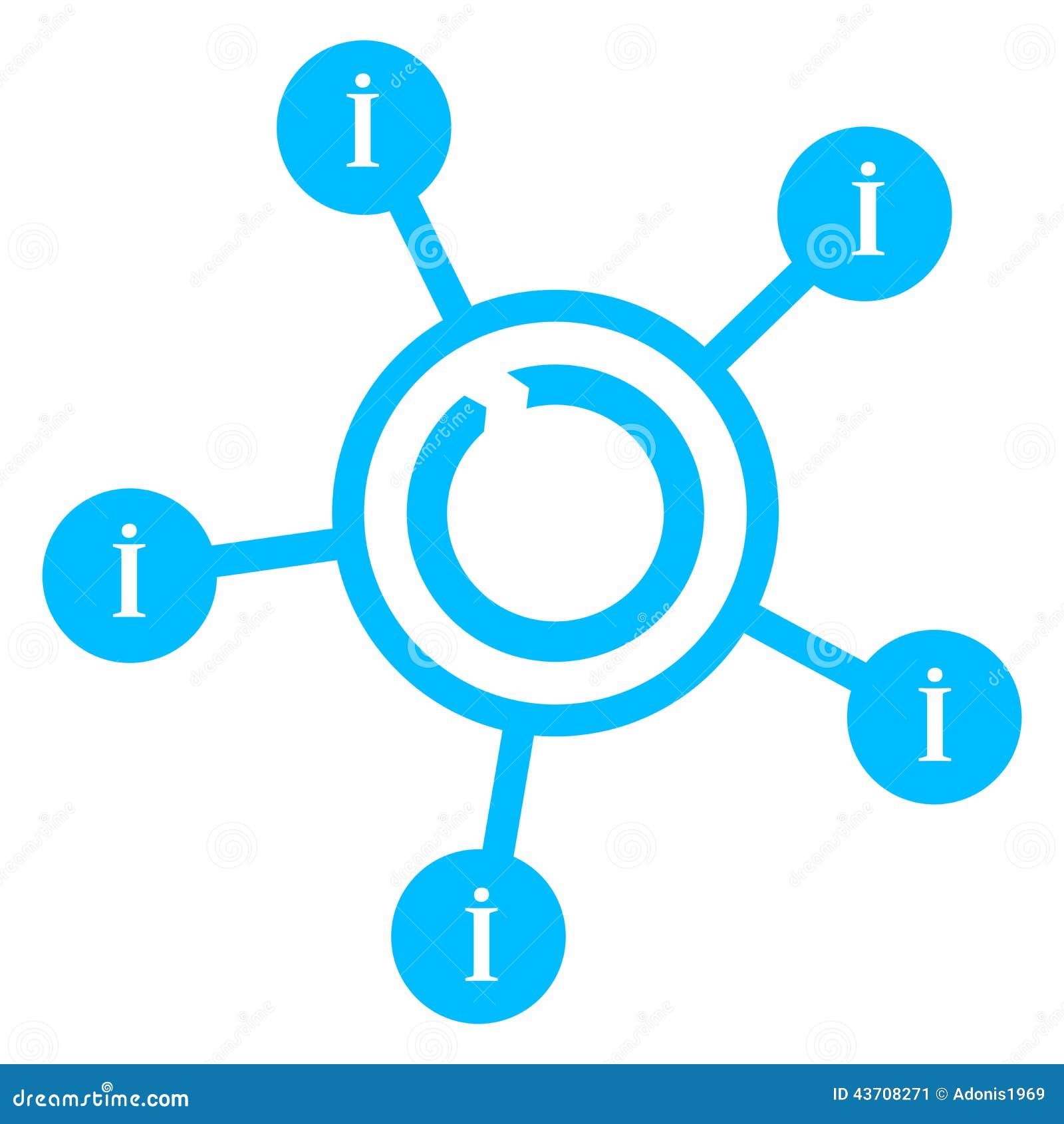 Information sign stock vector. Illustration of background - 43708271