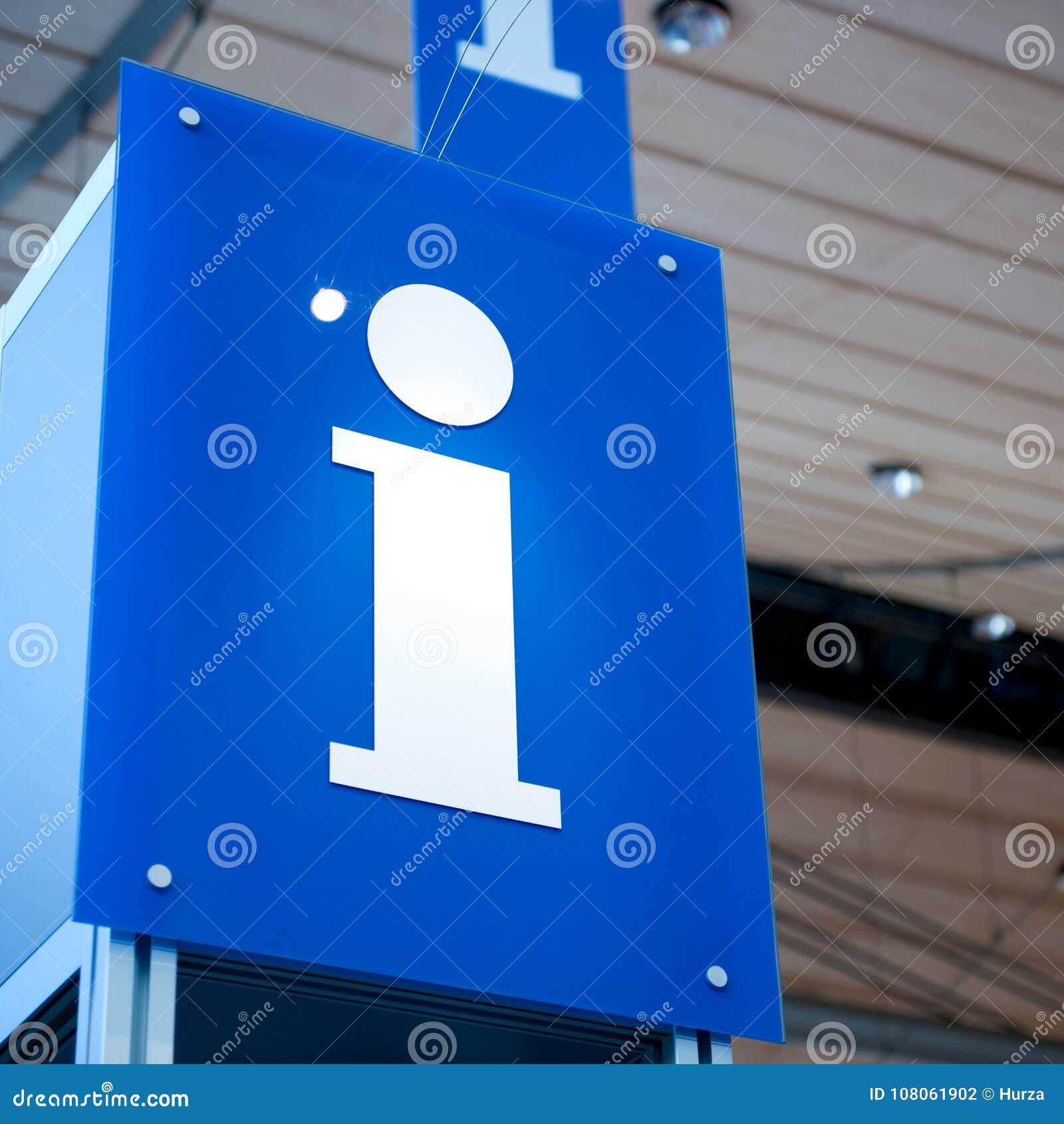 Information sign stock photo. Image of guide, sign, desk - 108061902