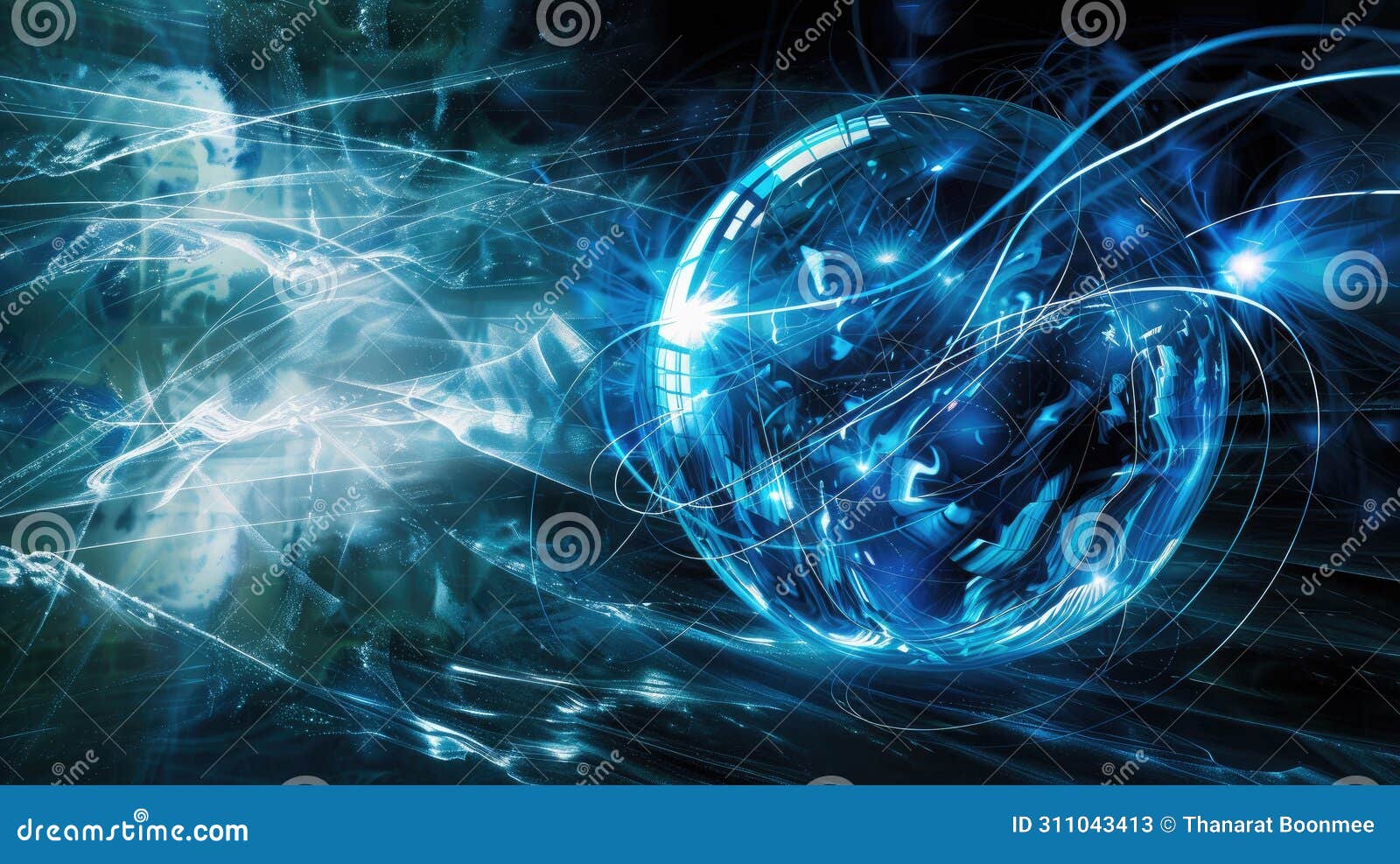 An Information Sphere with Data and Information Drawn As a Globe ...