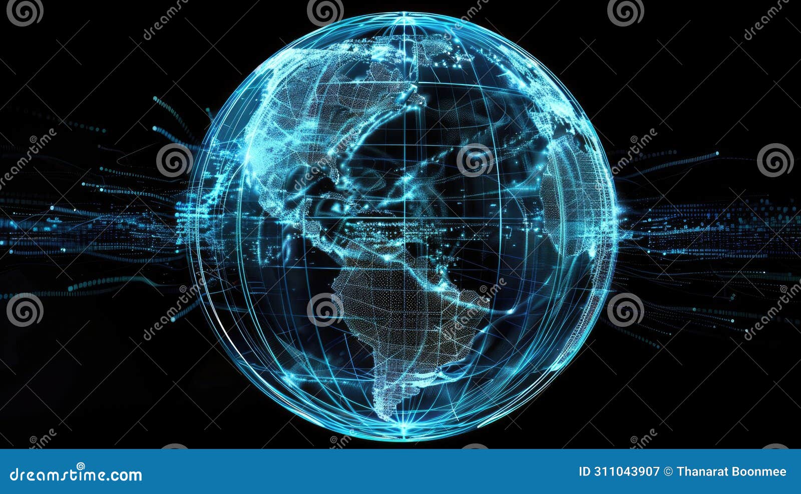 An Information Sphere with Data and Information Drawn As a Globe ...