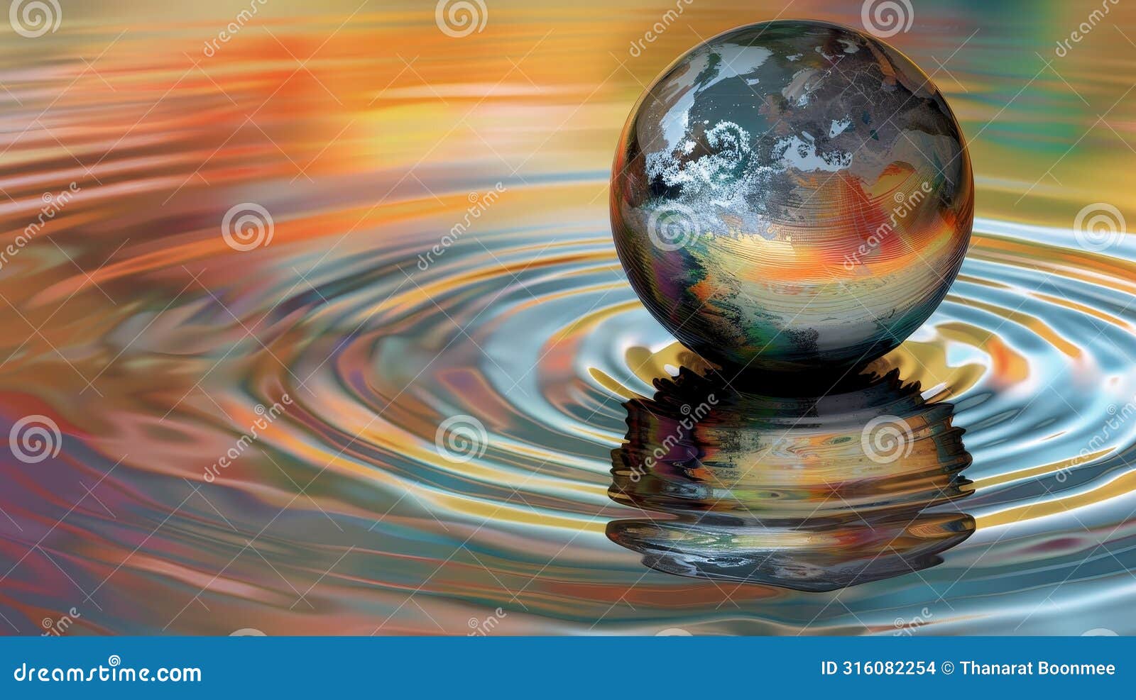 An Information Sphere Depicting a Globe or Sphere with Data and ...