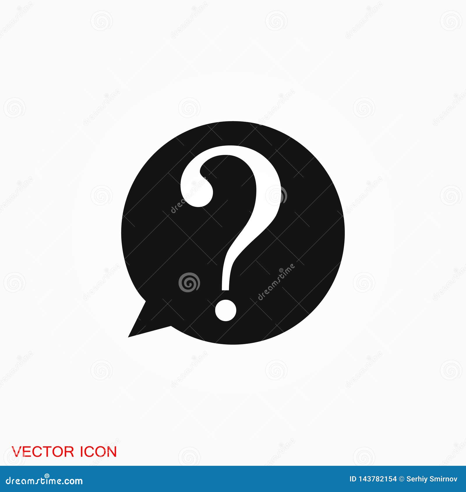 Information Support, Question Mark Icon Vector Sign Symbol for Design ...