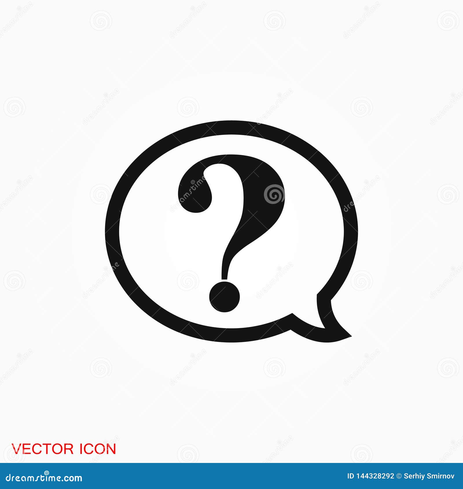 Information Support, Question Mark Icon Vector Sign Symbol for Design ...