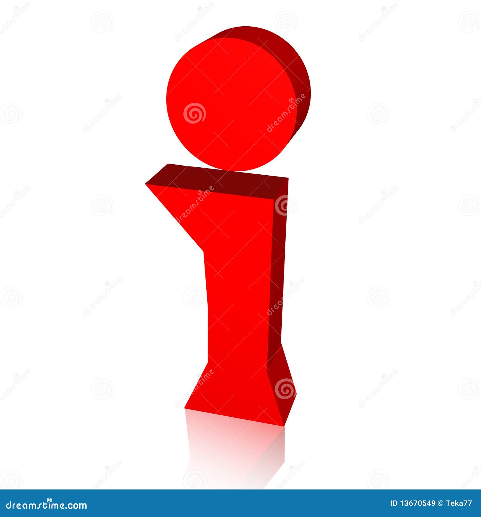 Information symbol 3d stock illustration. Illustration of desk - 13670549