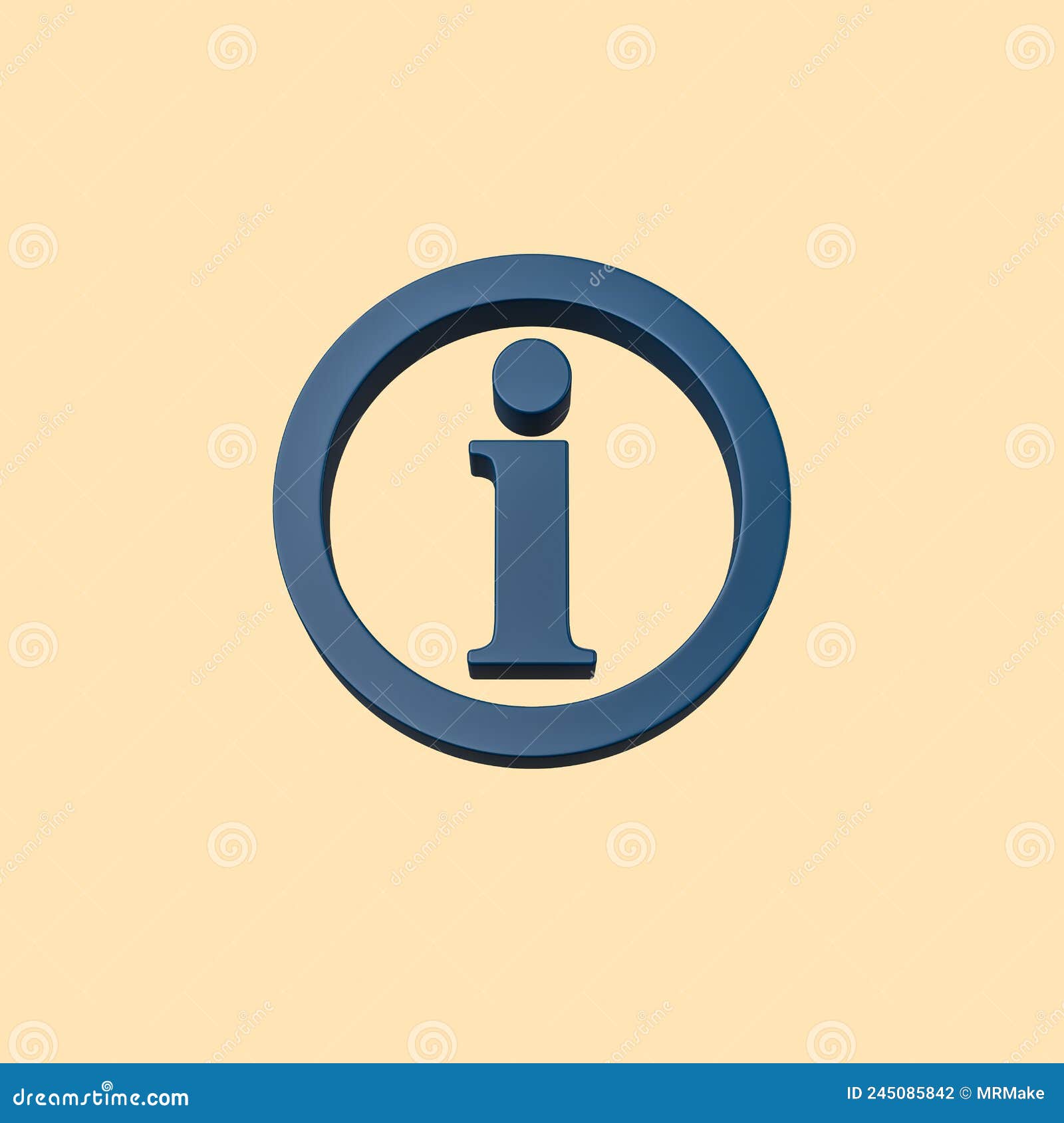 Information Symbol Shape on Yellow Background Stock Illustration ...