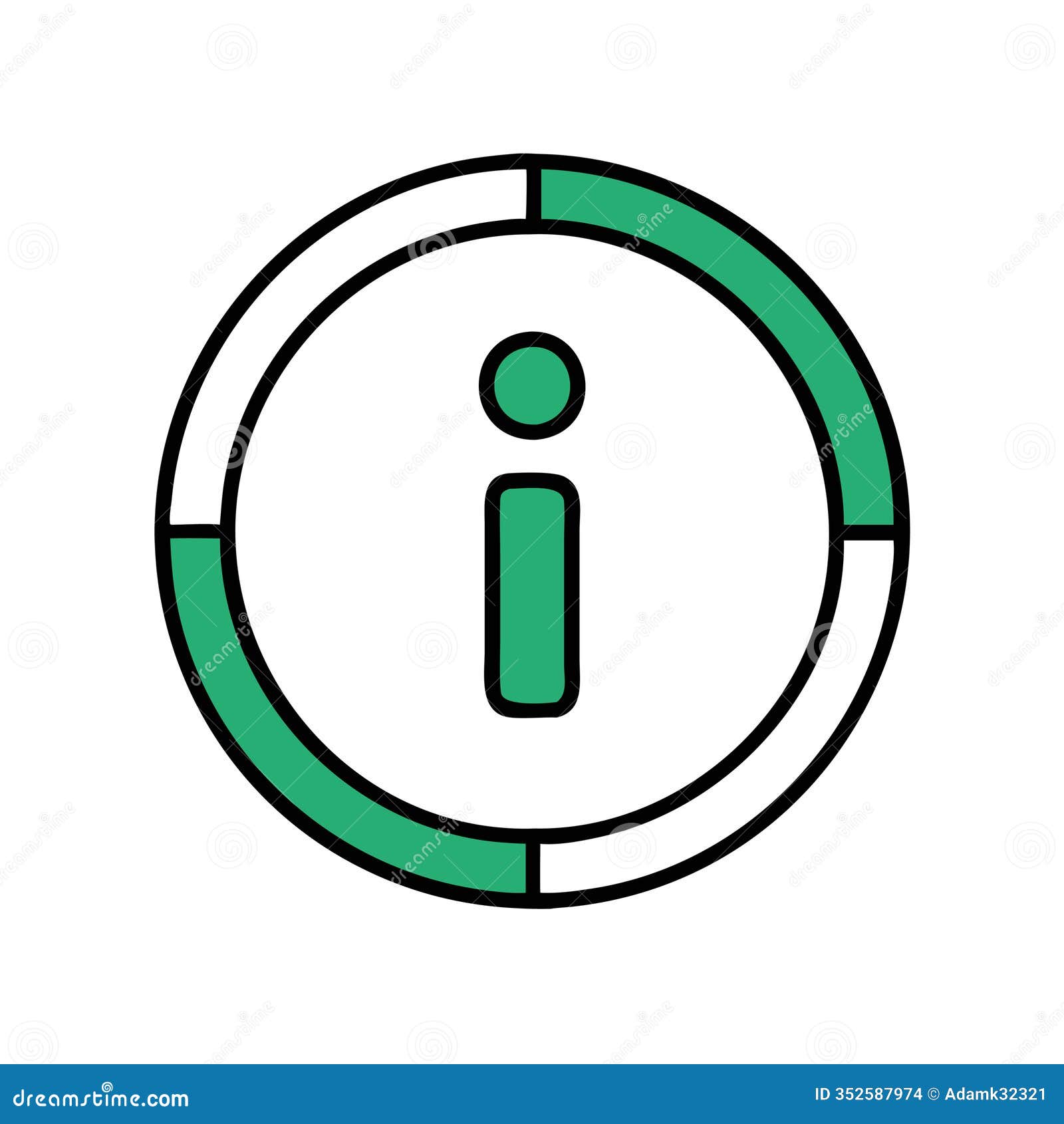 Information Symbol Vector Inside Circular Frame for Web Design and User ...