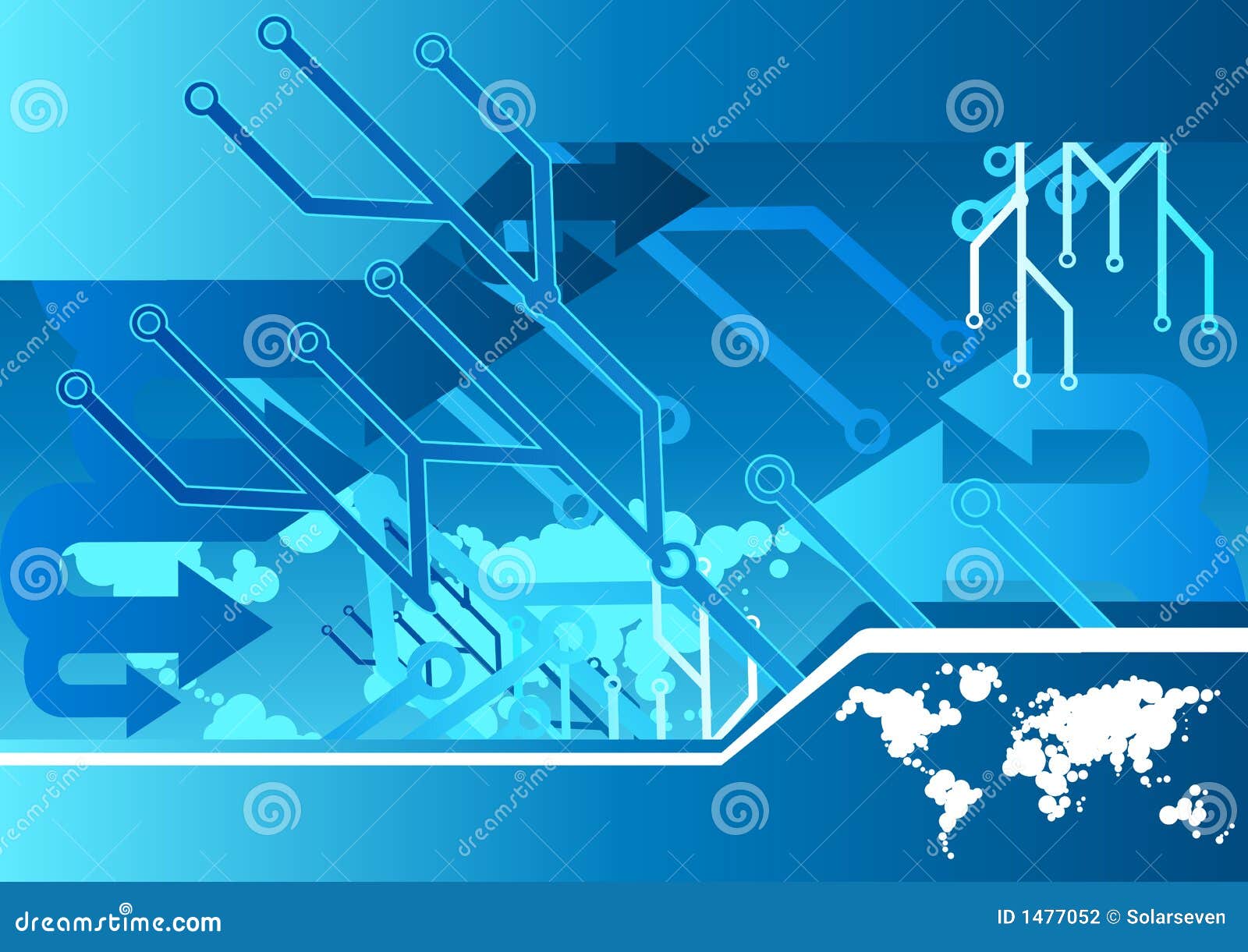 Information Technology stock vector. Illustration of monitor - 1477052