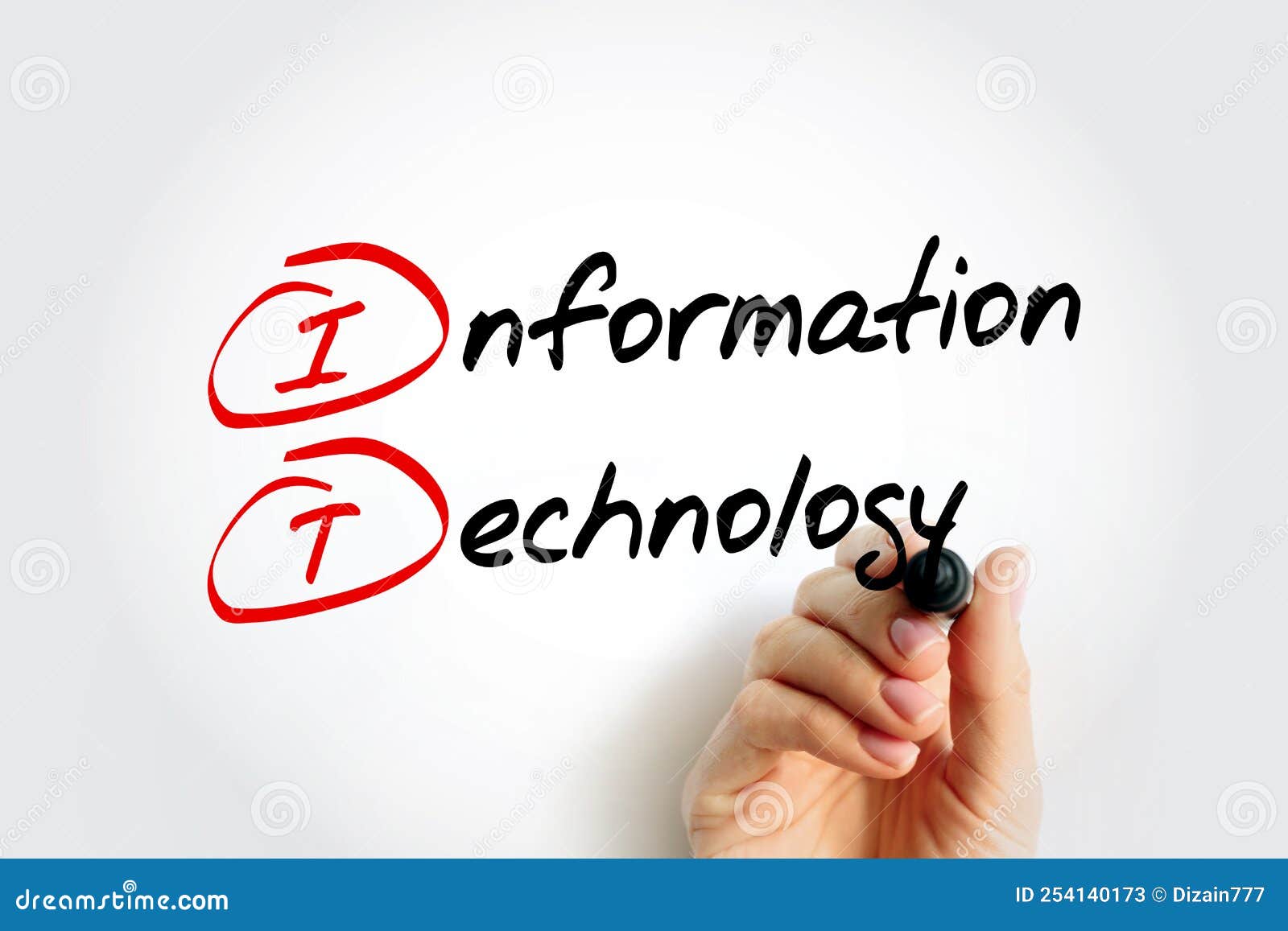 It - Information Technology, Acronym Business Concept Stock Image ...