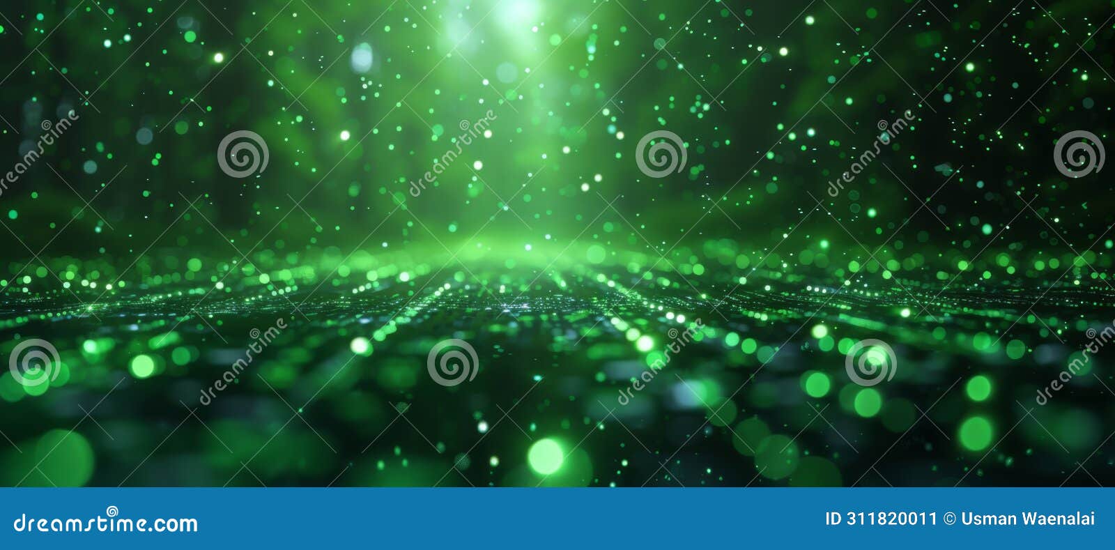 An Information Technology Background about it, Abstract, Green Color ...