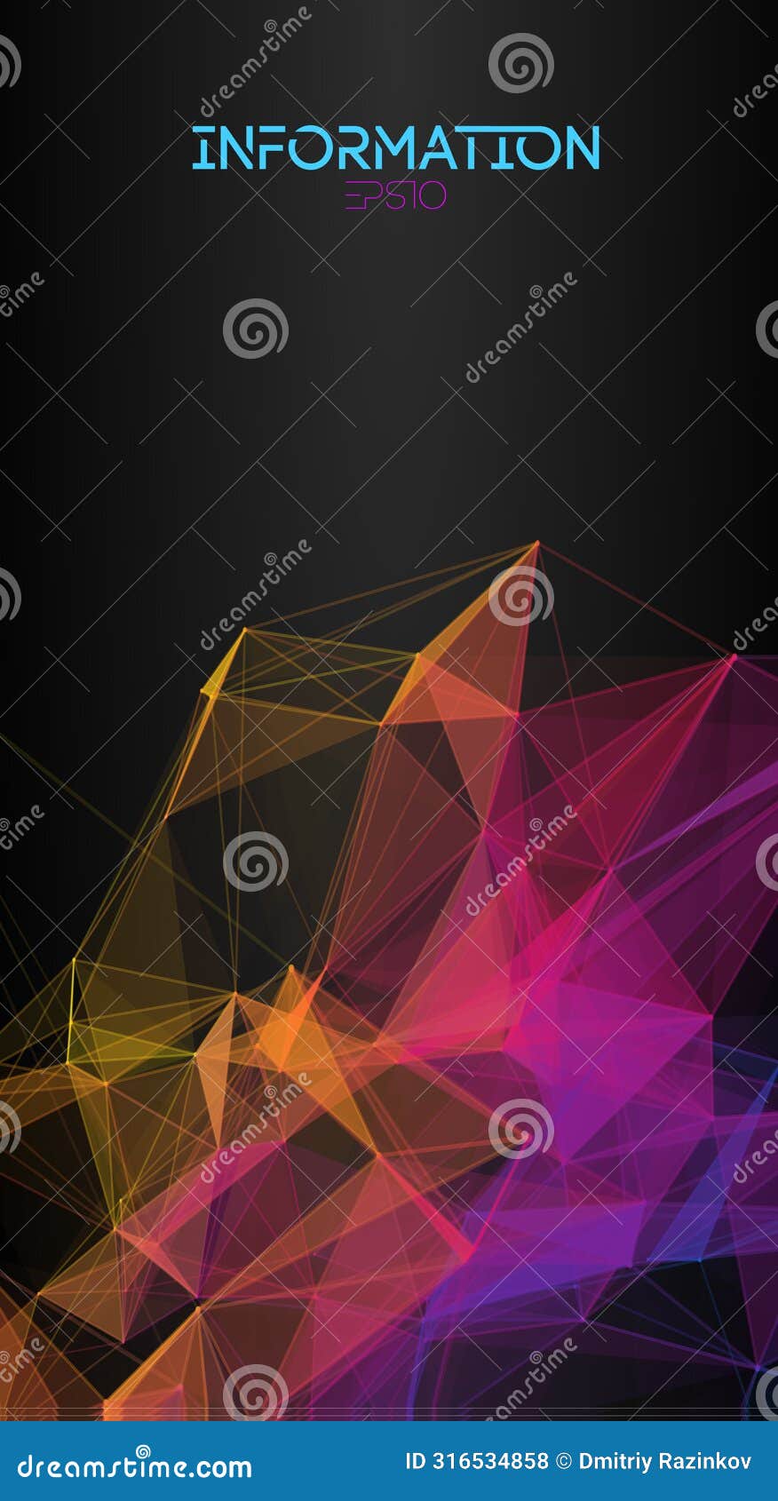 Information Technology Background. Big Data Information Cloud Technology. Future Network ...