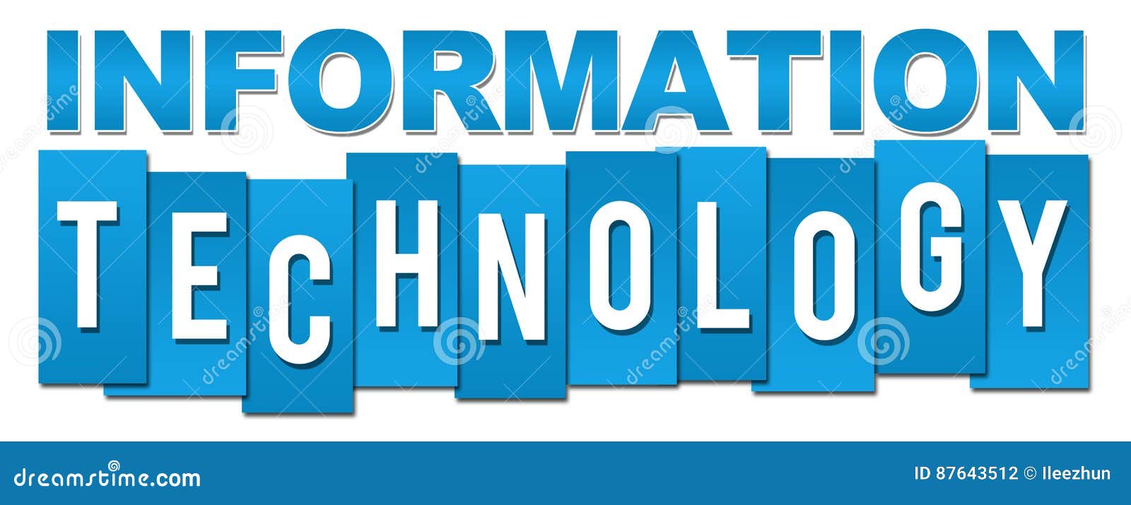 Information Technology Blue Stripes Stock Illustration - Illustration ...