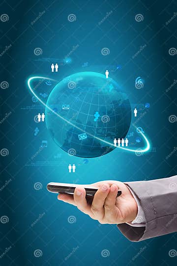 Information Technology Business Concept, Network Process Diagram Stock ...