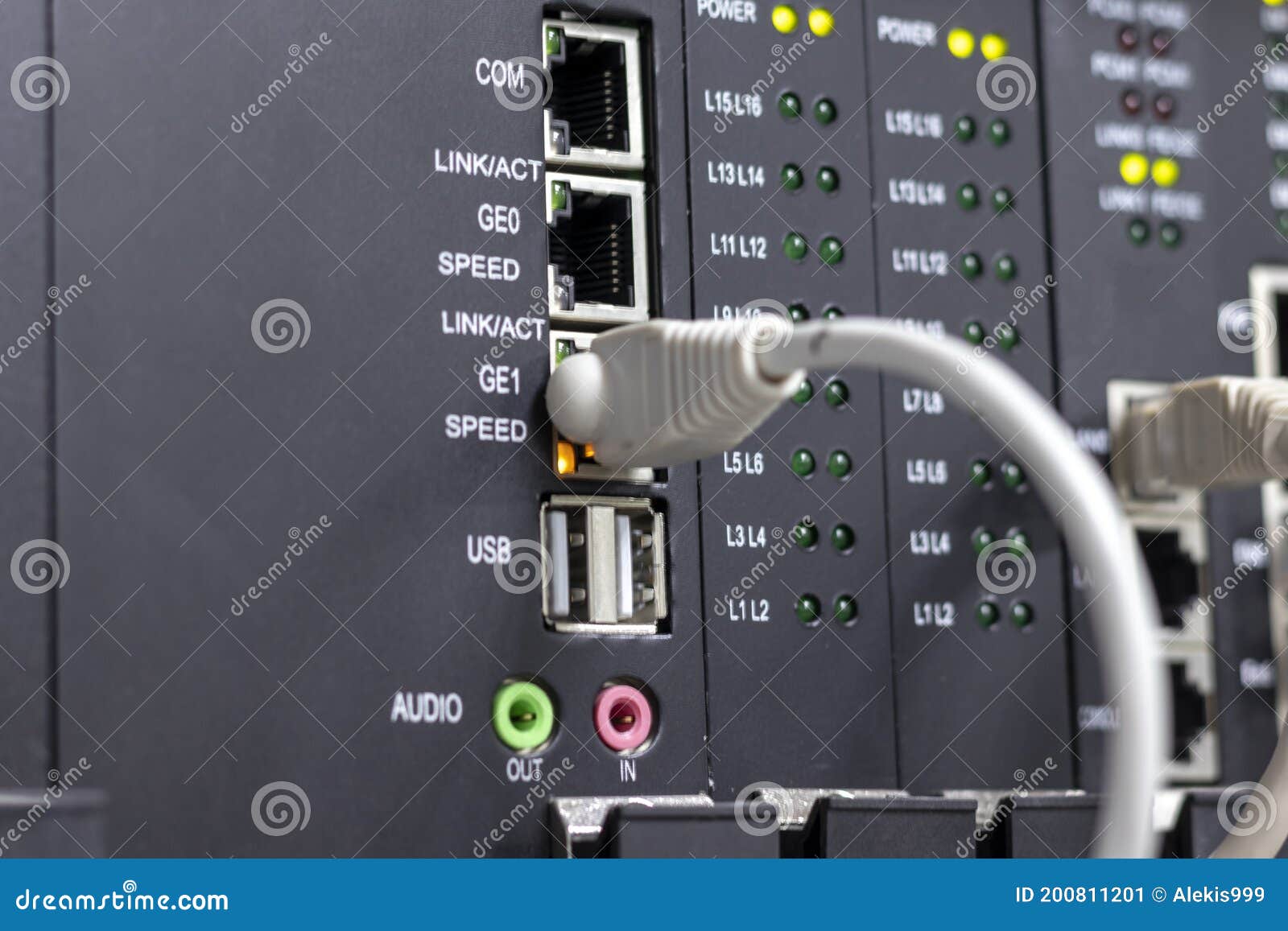 Network Cable in the Data Center. Data Transmission Over Fiber Optic ...
