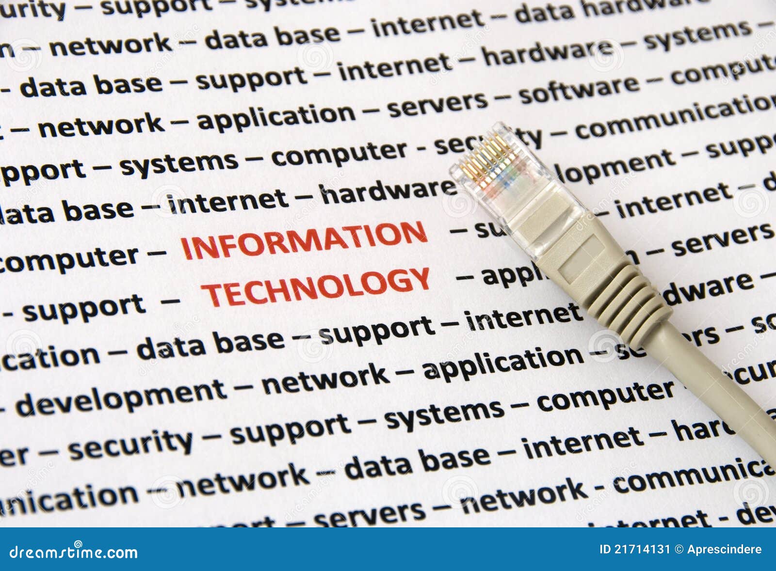 Information Technology Concept Stock Image - Image of focus, abstract ...