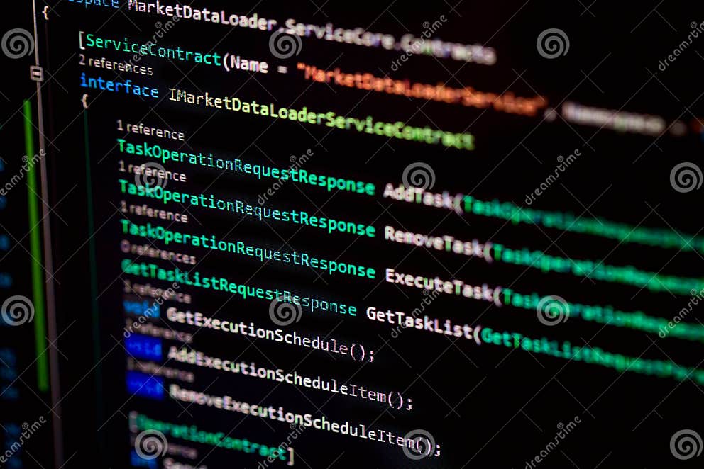 Information Technology Concept Coding Programmer Language Script Text 9098