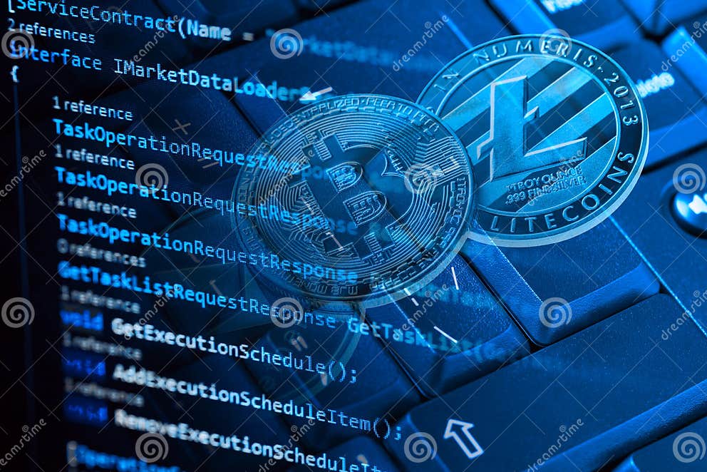 Information Technology Concept. Coding Programmer Language Script Text ...