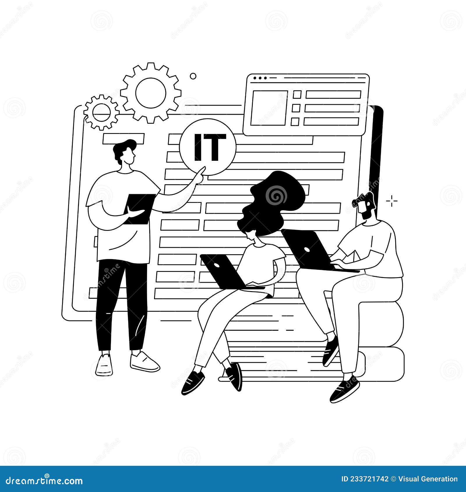 Information Technology Courses Abstract Concept Vector Illustration ...