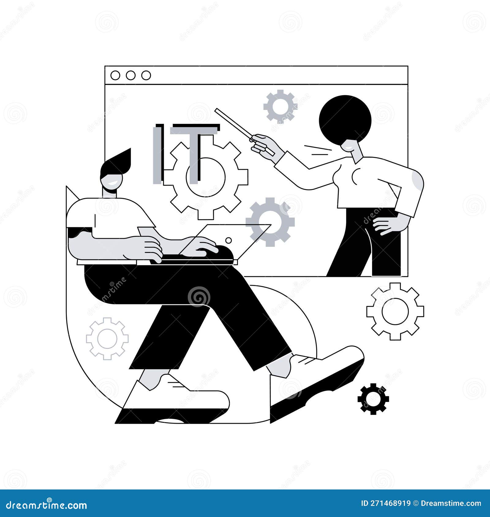Information Technology Courses Abstract Concept Vector Illustration ...