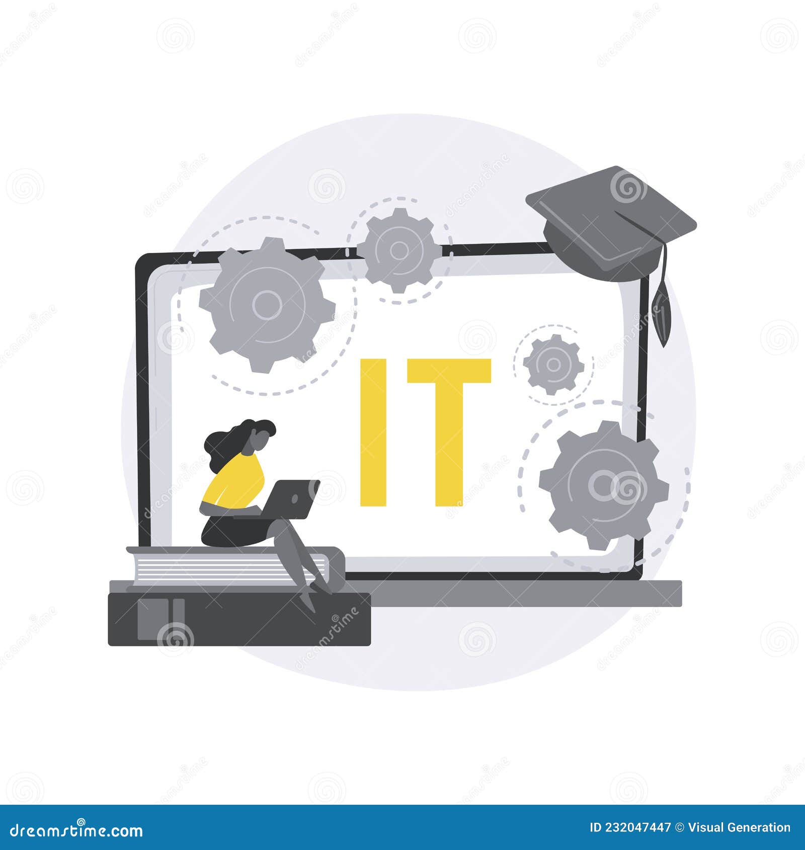 Information Technology Courses Abstract Concept Vector Illustration ...