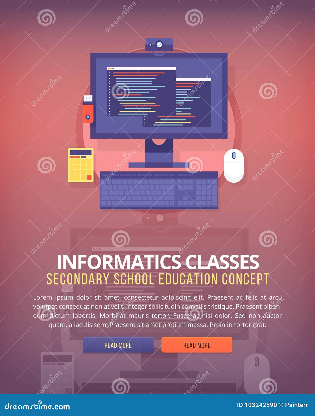 Information Technology. Education and Science Vertical Layout Concepts ...