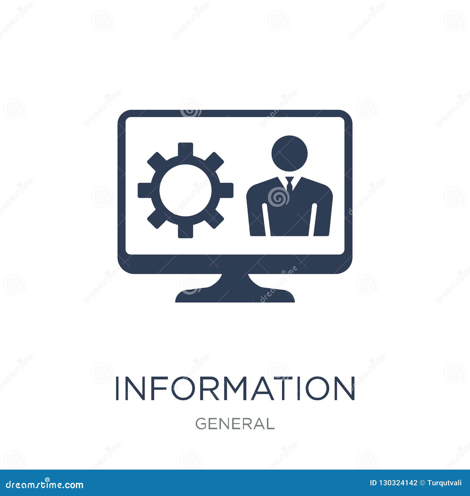 Information Technology Icon. Trendy Flat Vector Information Tech Stock ...