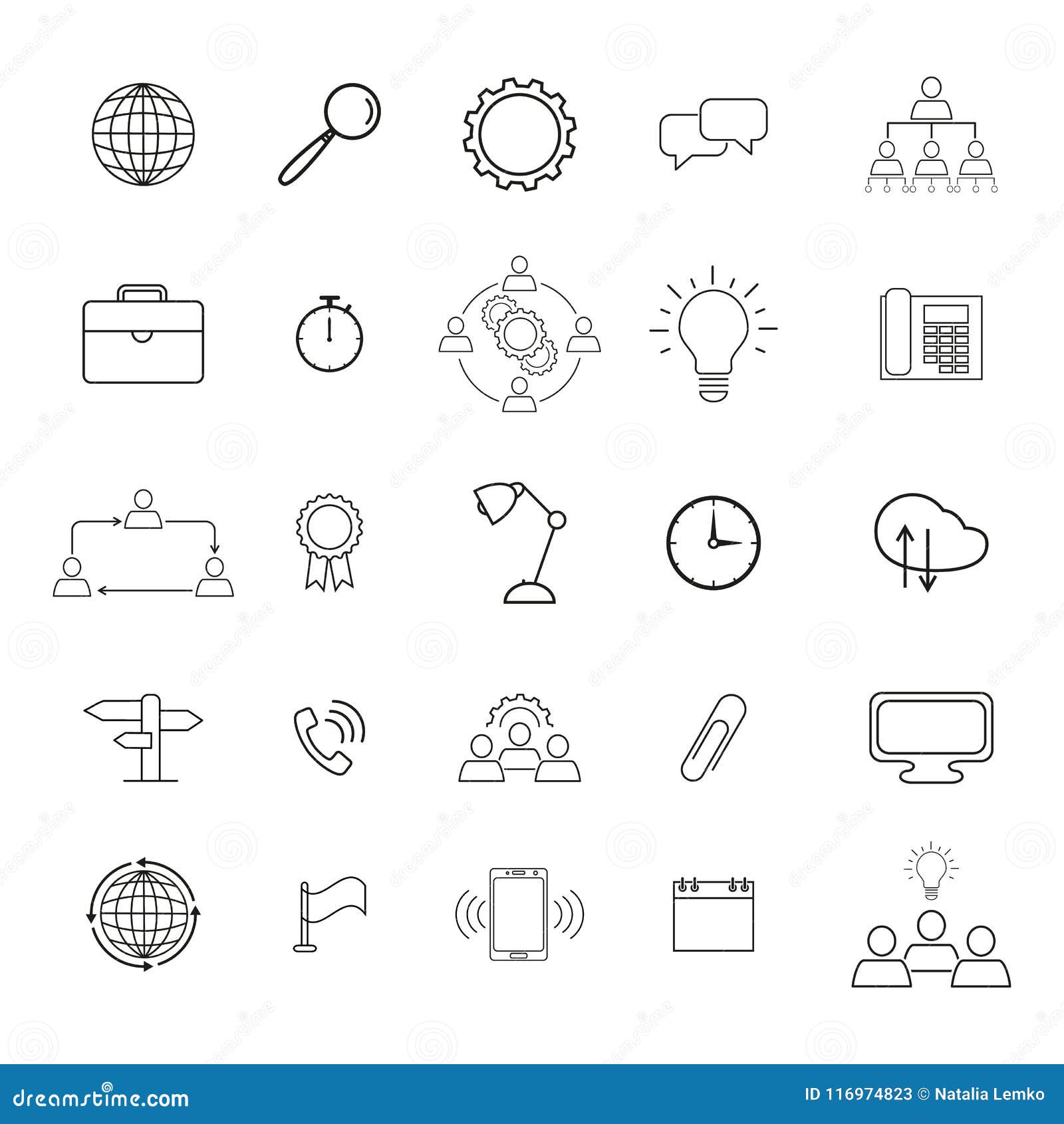 Information Technology Icons Stock Vector - Illustration of development ...