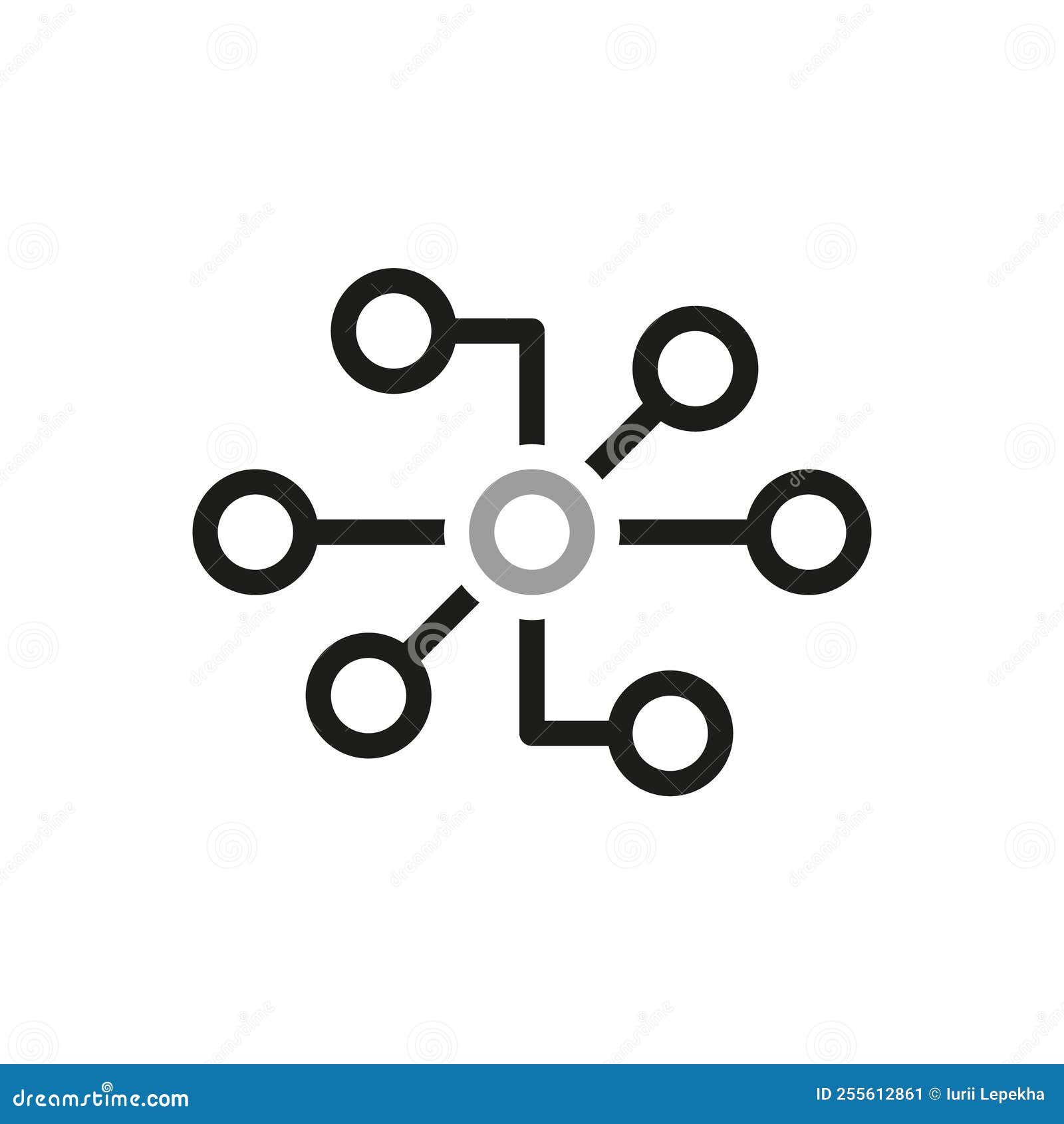 Information Technology Line Icons. UI Icon in a Flat Design. Thin ...