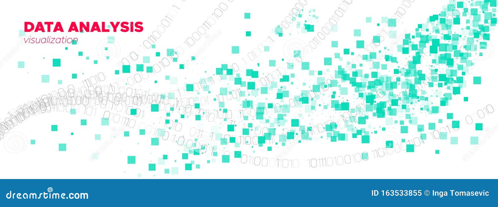 Information Technology. Matrix Digits Stock Vector - Illustration of ...