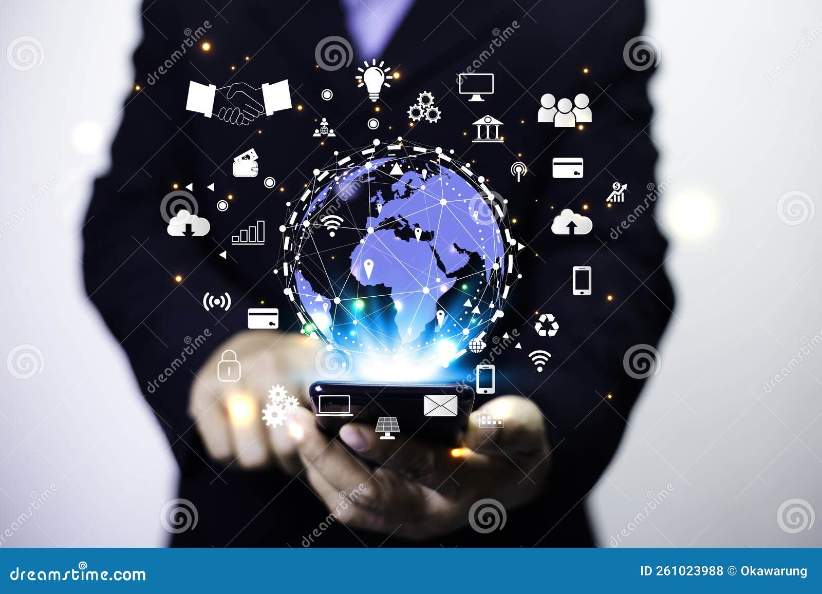 130 Computer Devices Connected To Digital World Stock Photos - Free ...