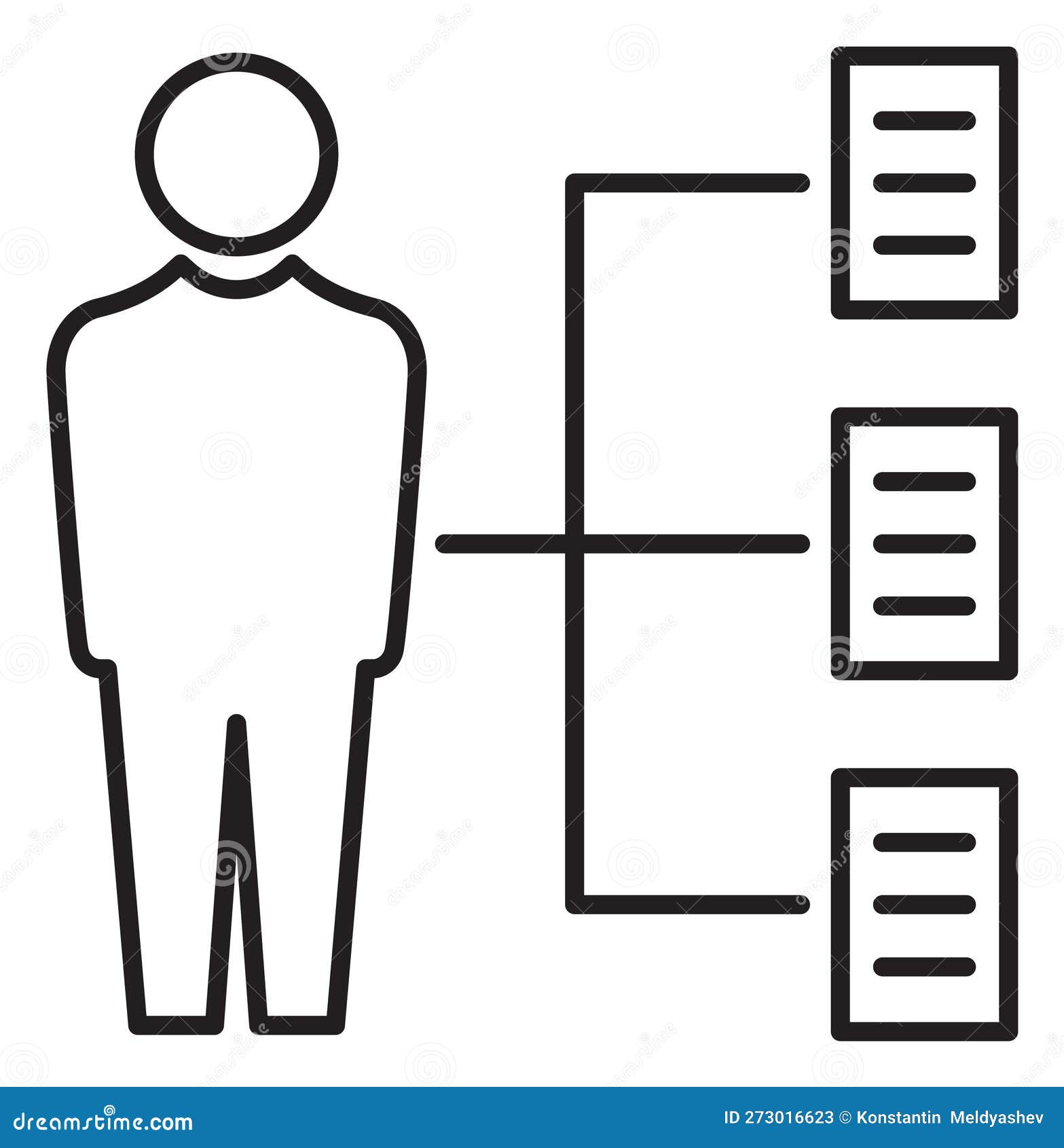 Information Technology Project Manager Vector Icon Illustration Stock ...