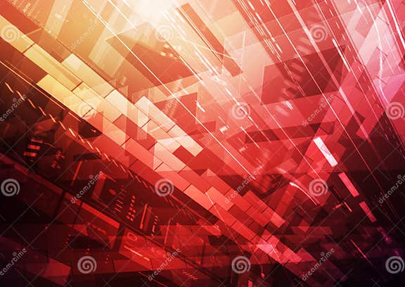 Information Technology red stock illustration. Illustration of explode ...