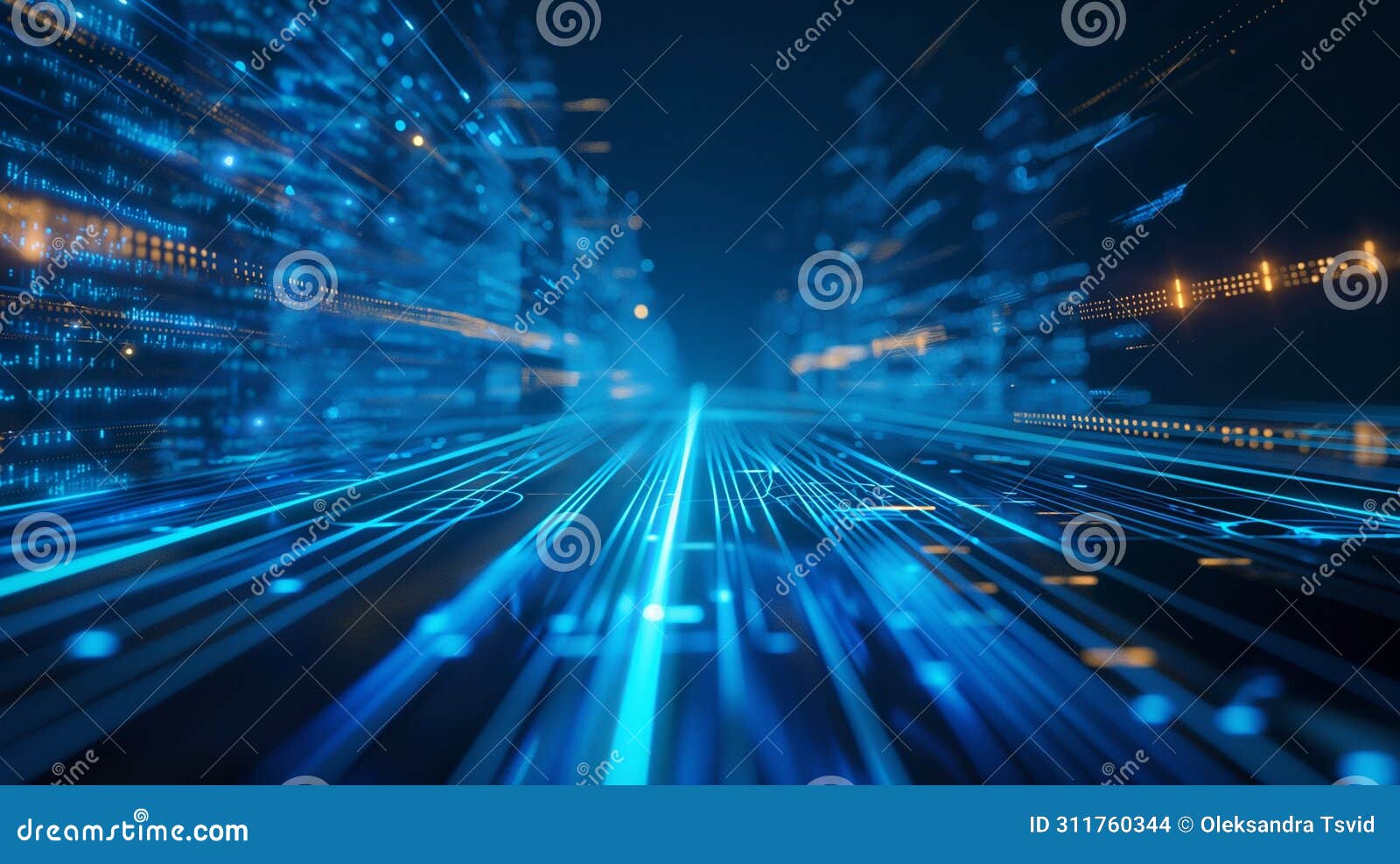 Information Technology Roadmap Abstract Background, Cover Page, Blue ...