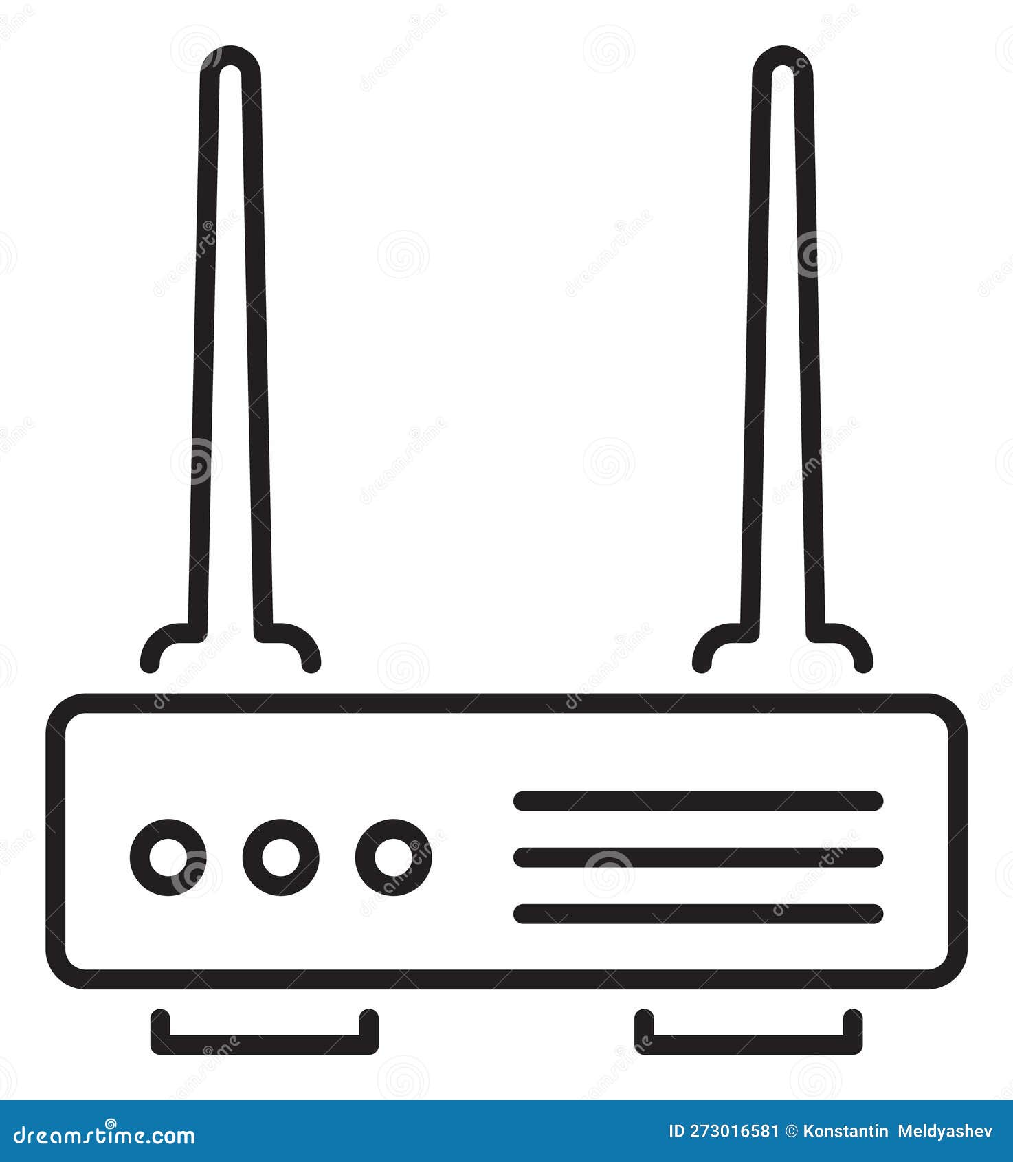 Information Technology Router Vector Icon Illustration Stock Vector ...