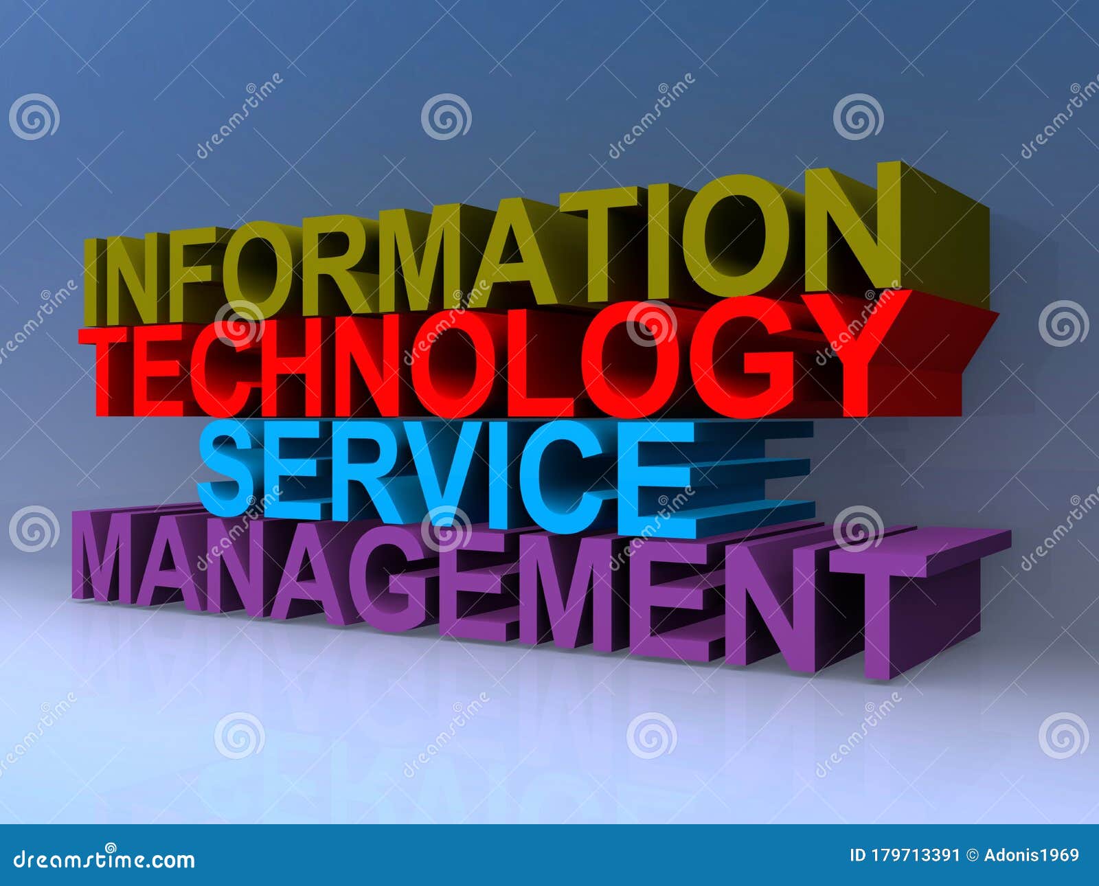 Information Technology Service Management Stock Illustration ...